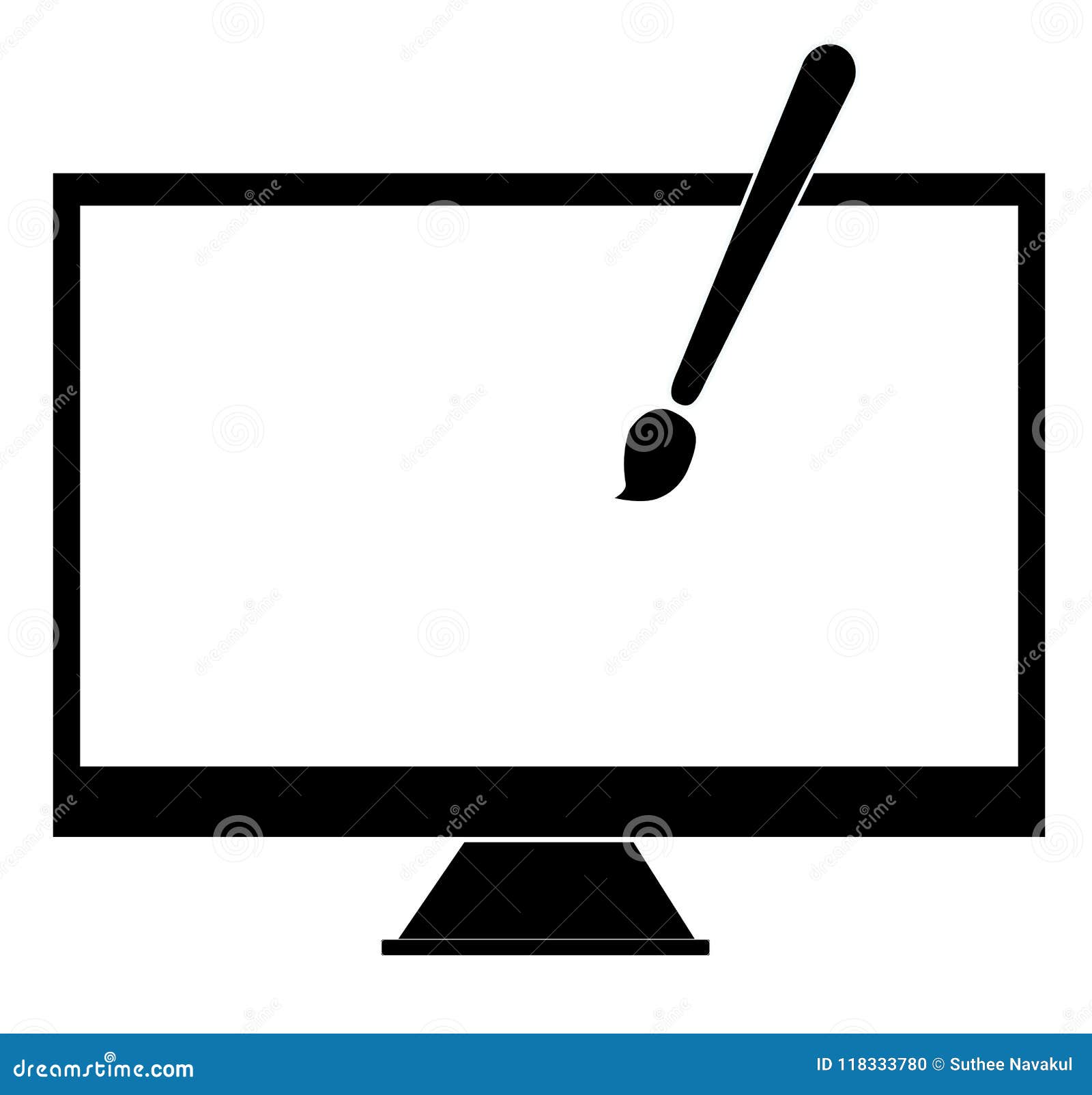 Web Design Icon in Trendy Flat Style on White Background. Web De Stock ...