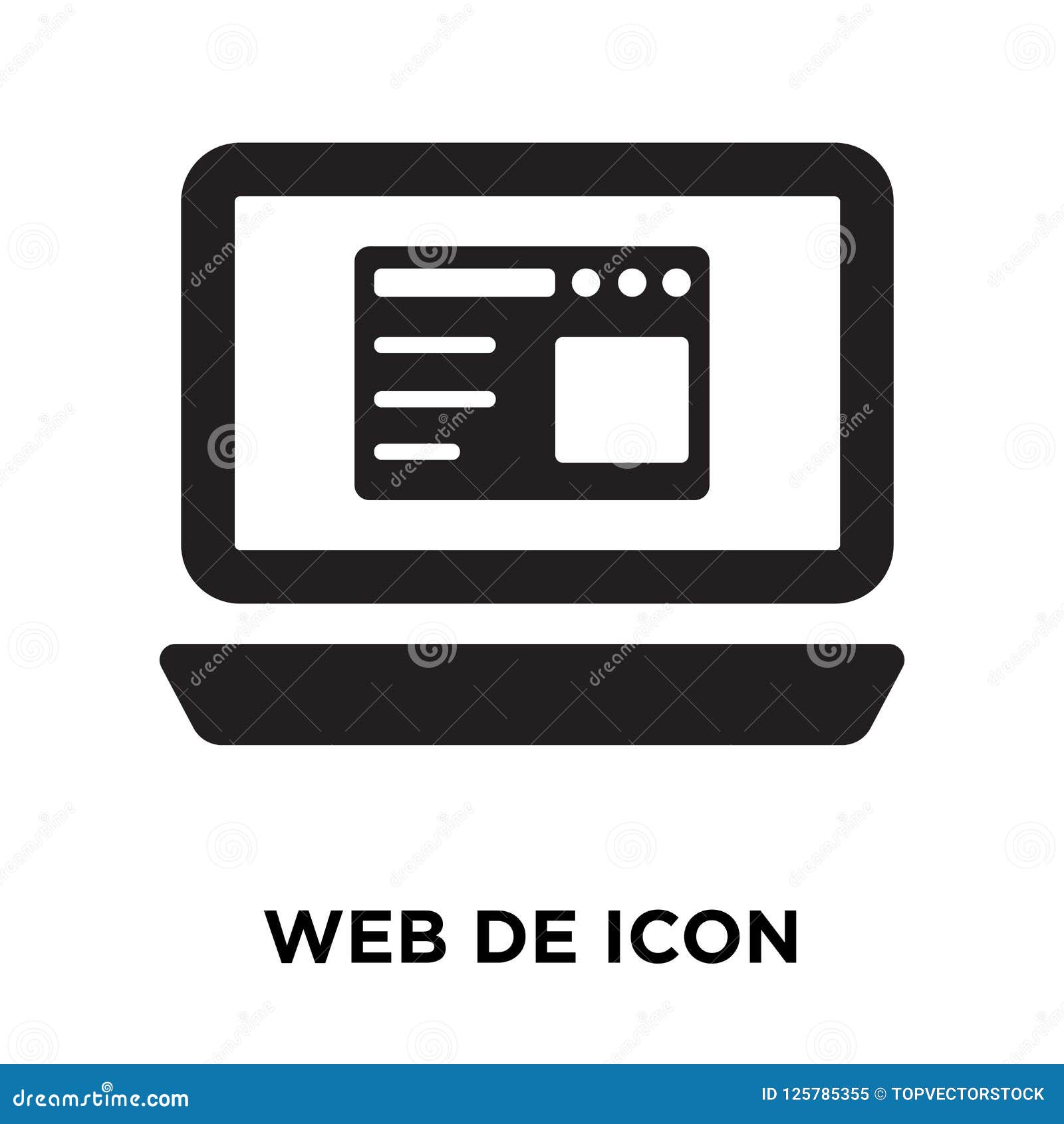 Web Design Icon Vector Isolated on White Background, Logo Concept of ...