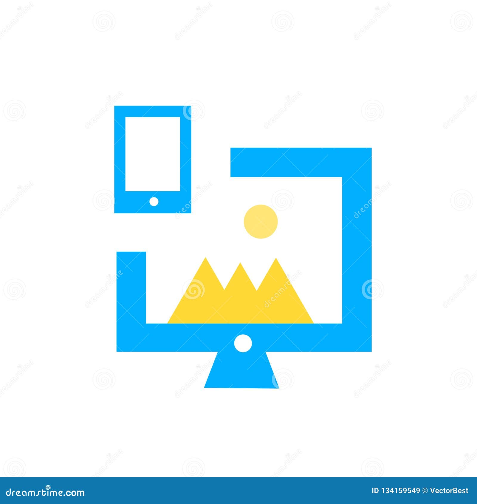 Web Design Icon Vector Sign and Symbol Isolated on White Background ...