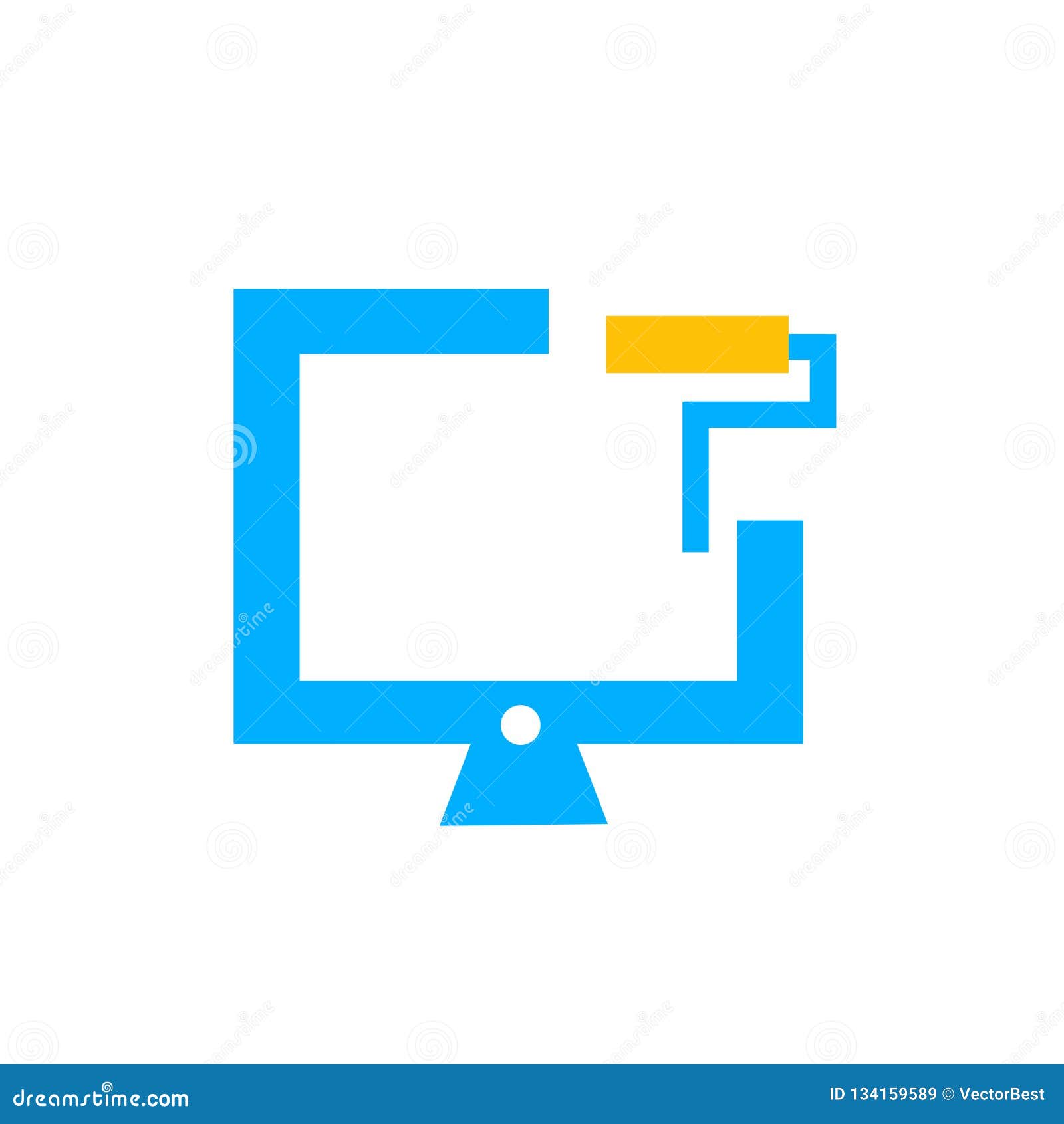 Web Design Icon Vector Sign and Symbol Isolated on White Background ...