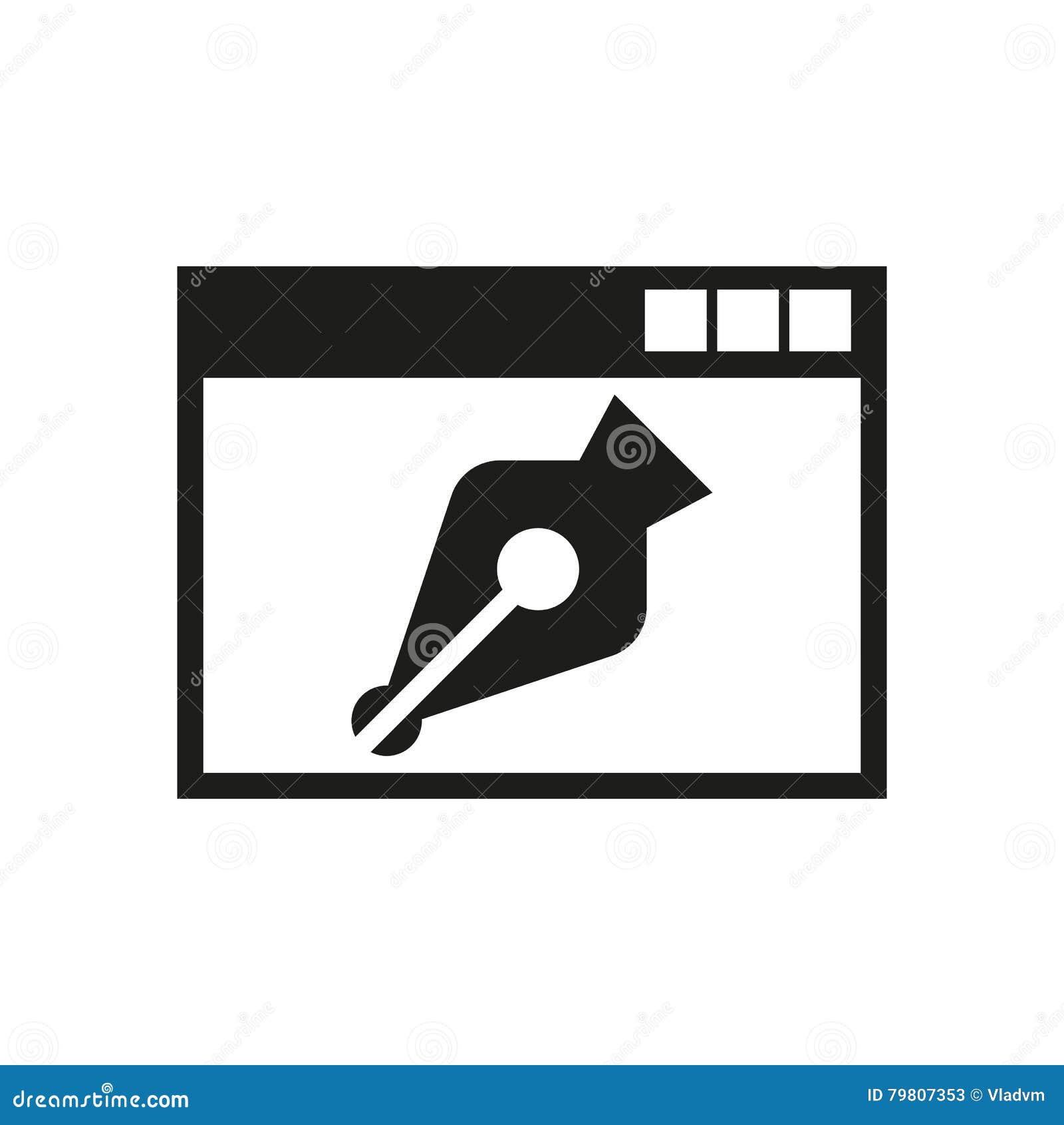 The Web Design Icon. WWW and Browser, Development, Seo Symbol. UI. Web ...