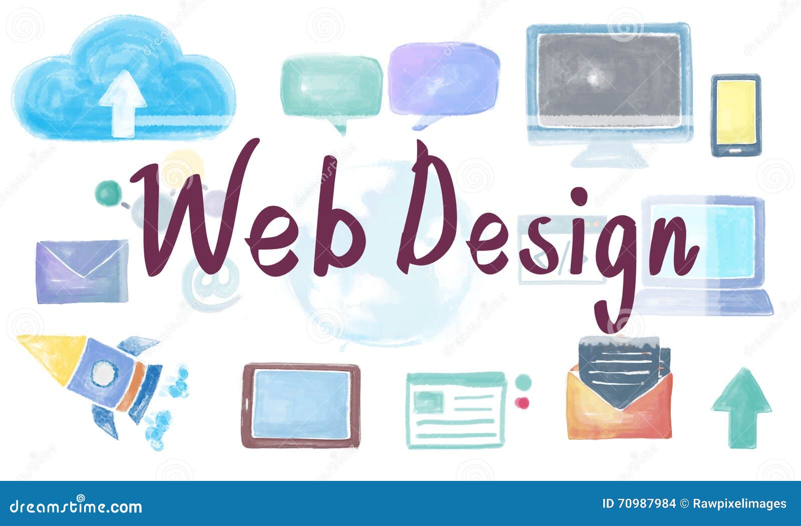 Web Design Ideas Creativity Web Page Internet Online Concept Stock ...