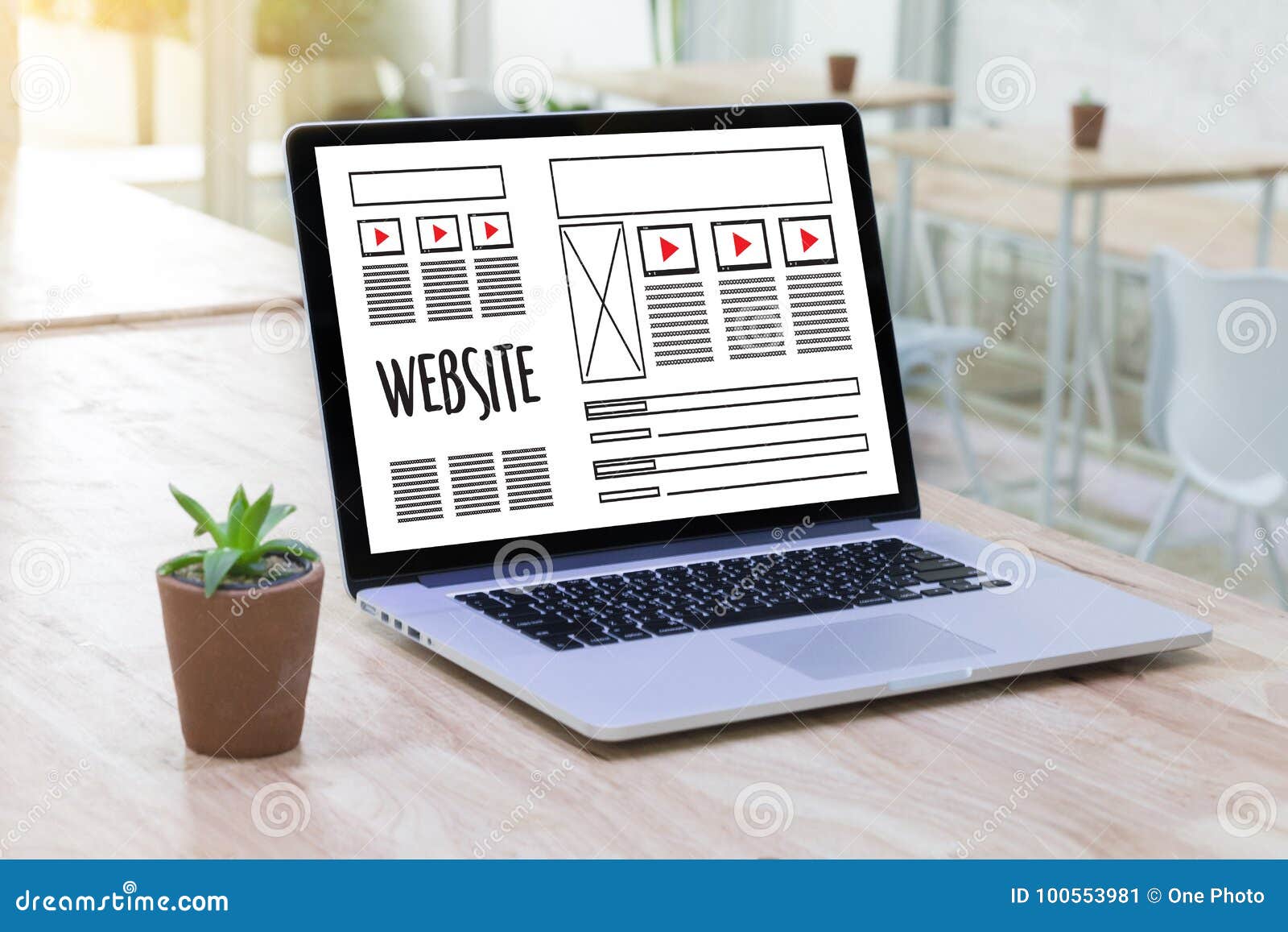 Web Design Layout Sketch Drawing Software Media WWW and Graphic Stock ...