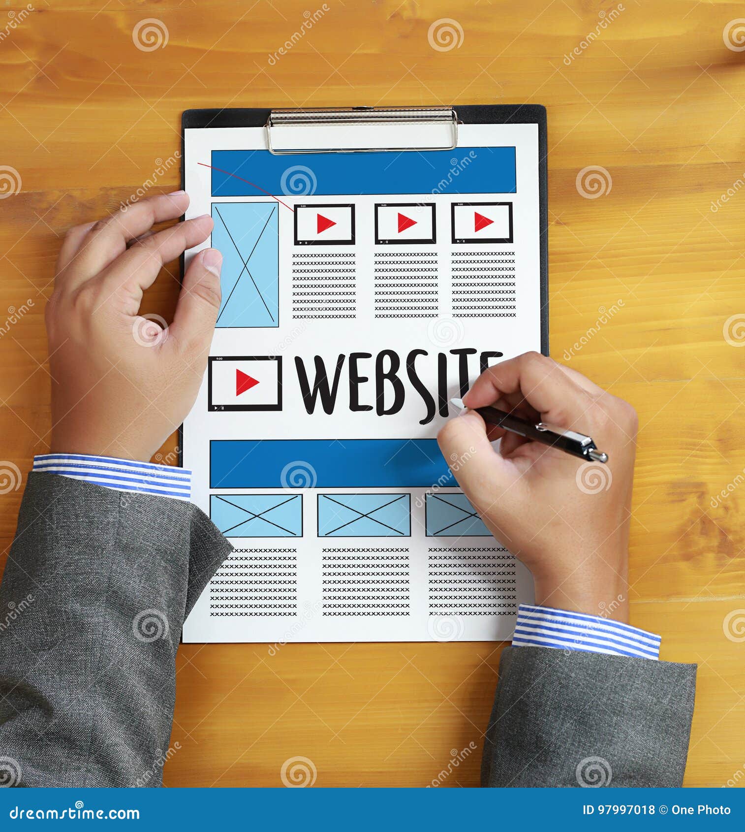 Web Design Layout Sketch Drawing Software Media WWW and Graphic Stock ...