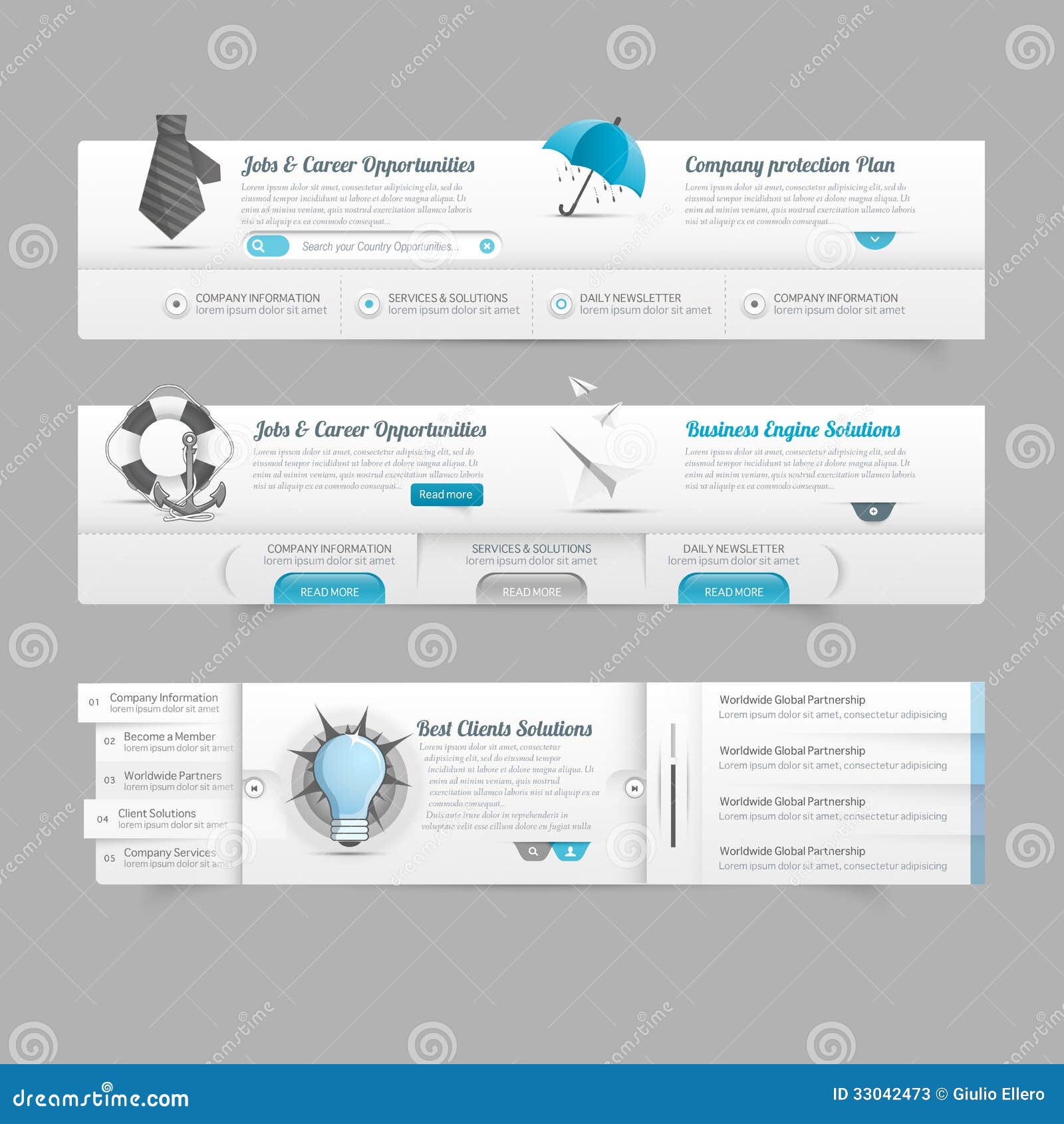 Web Design Menu Navigation Elements:Image Slider Stock Vector ... Web Design Menu Navigation Elements:Image Slider Stock Vector ...