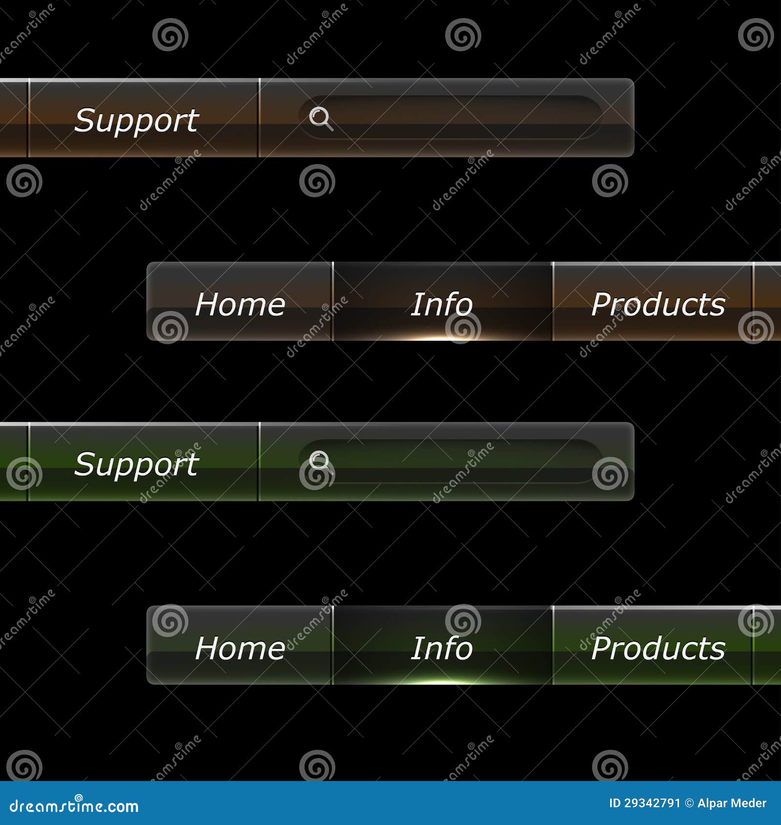 Web design Menu template stock vector. Illustration of design - 29342791