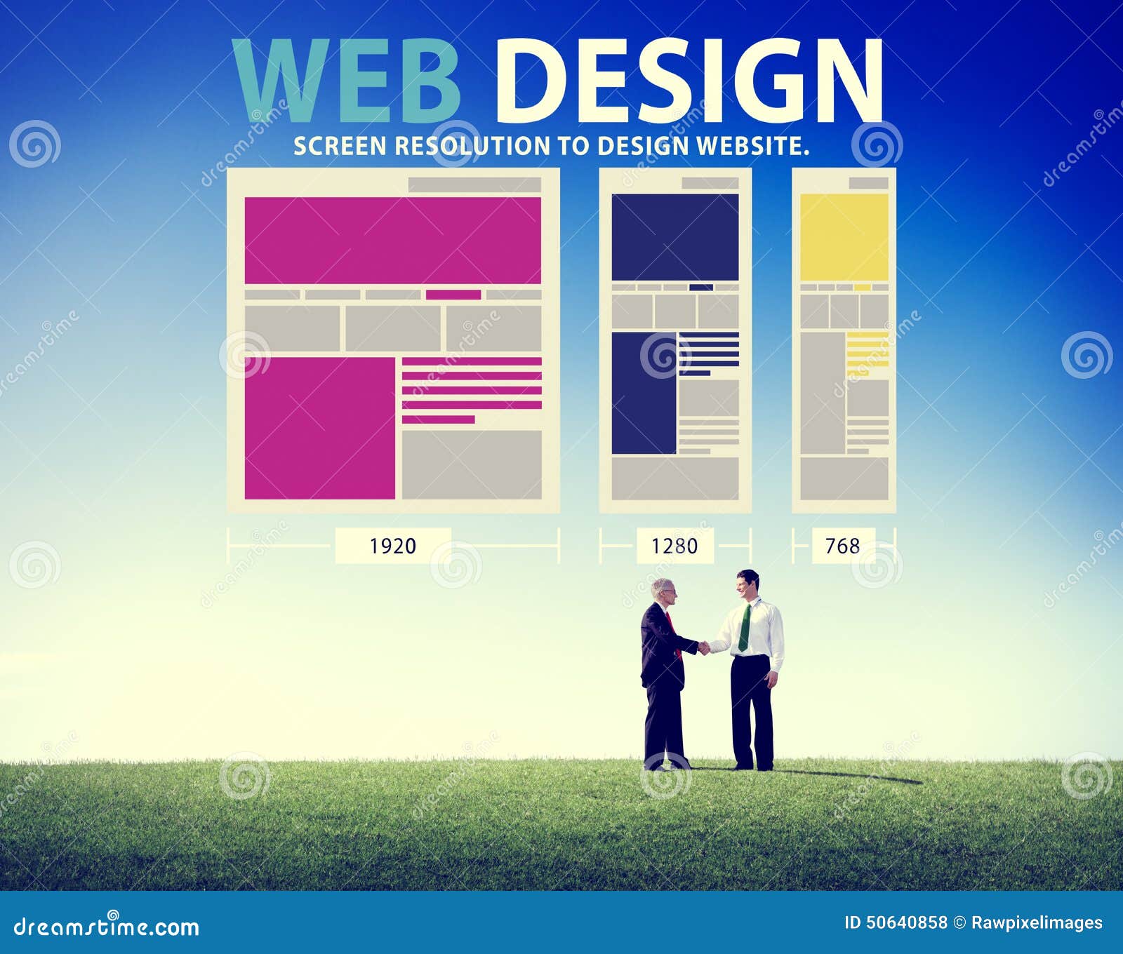 Web Design Network Website Ideas Media Information Concept Stock Photo ...