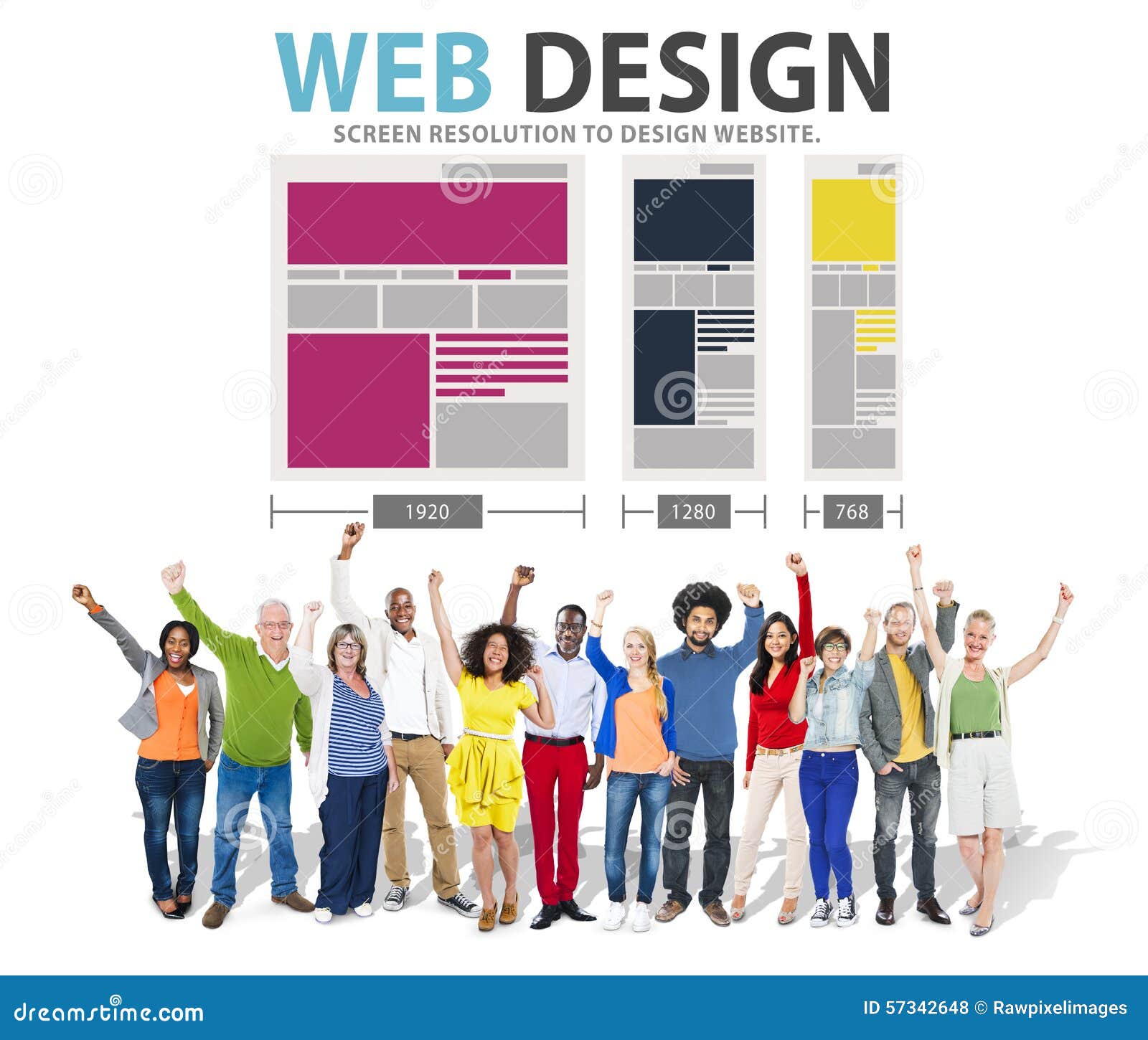 Web Design Network Website Ideas Media Information Concept Stock Photo ...
