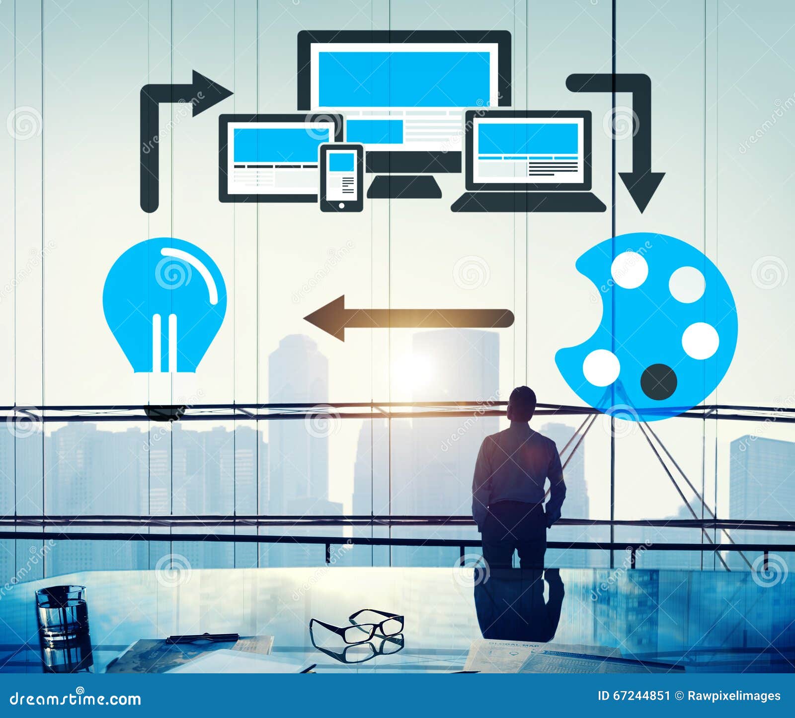 Web Design Online Technology Layout Design Concept Stock Image - Image ...