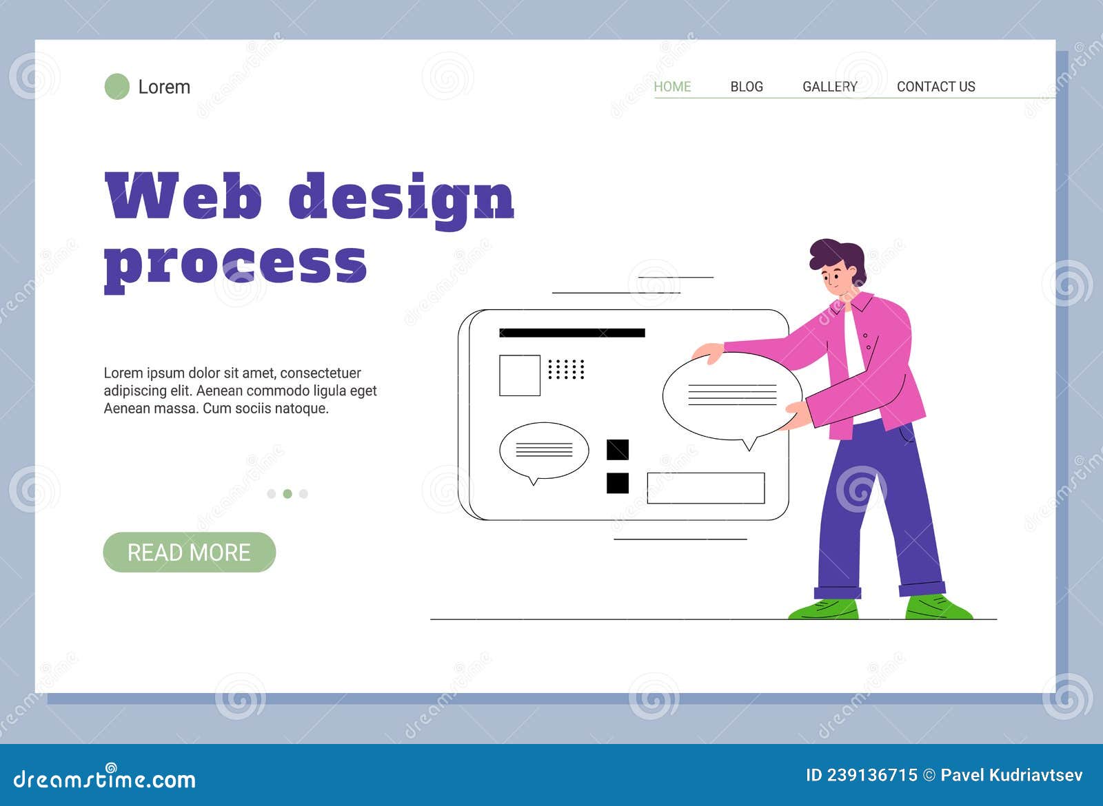 Ui Designer Creates Structure Of Information Blocks Of Mobile App Male Programmer Writes