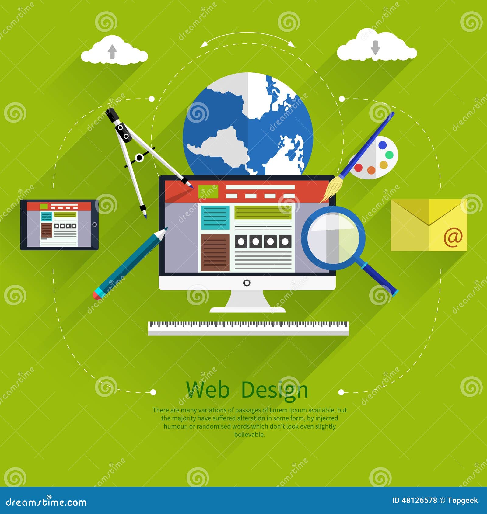 Web Design. Program for Design and Architecture. Stock Vector ...