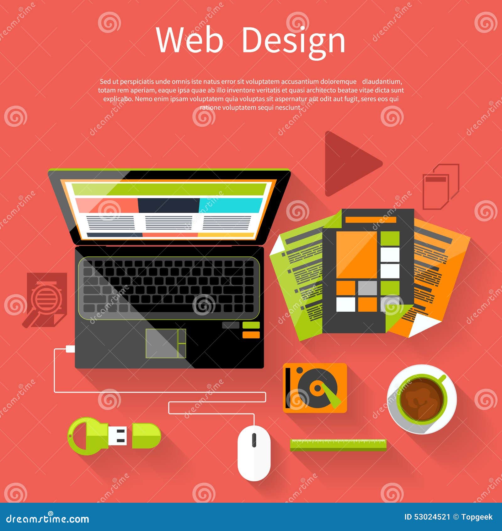 Web Design. Program for Design and Architecture Stock Vector ...