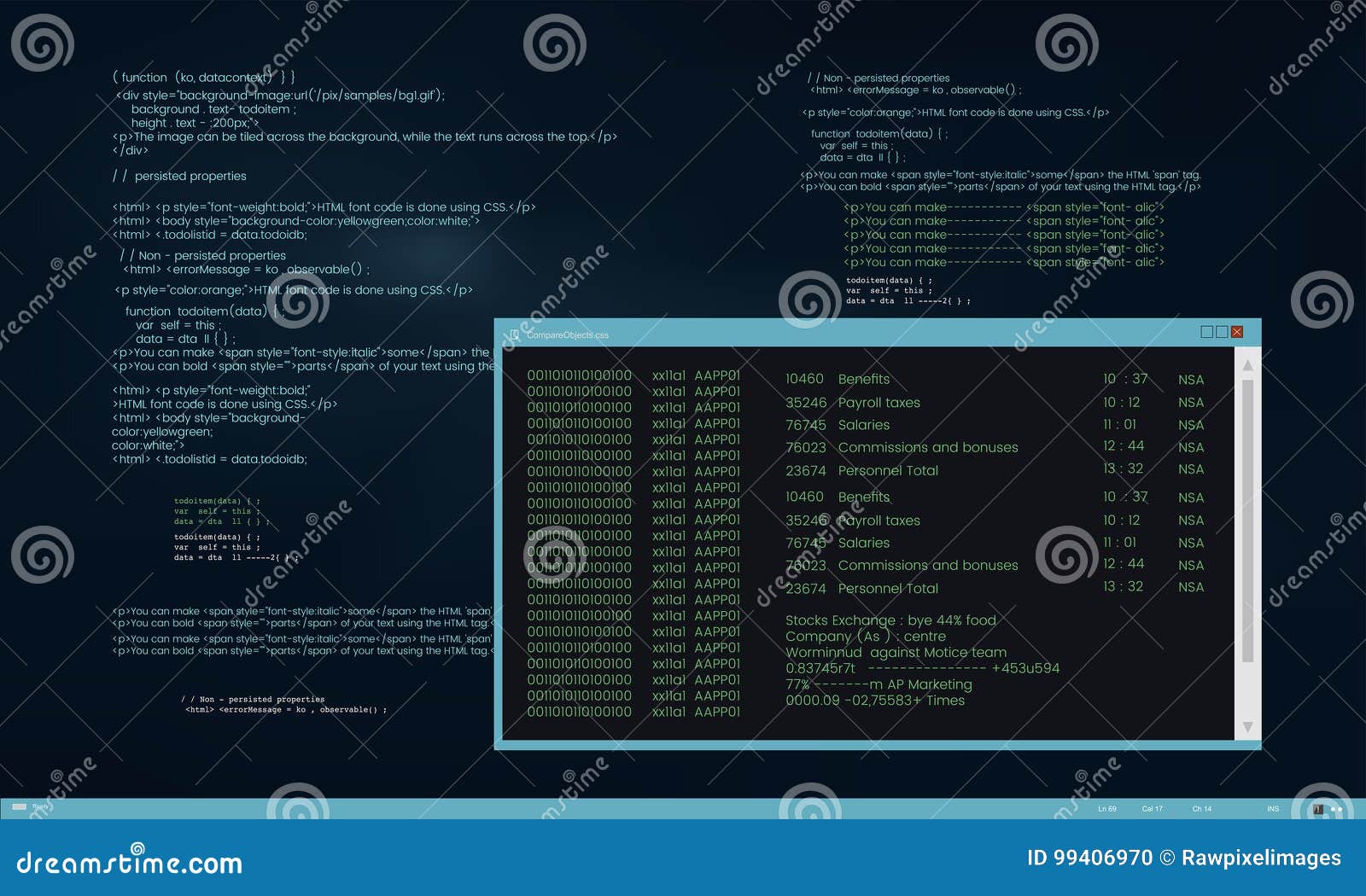 Web Design And Programming Interface Vector Stock Vector Illustration Of Website Script 99406970