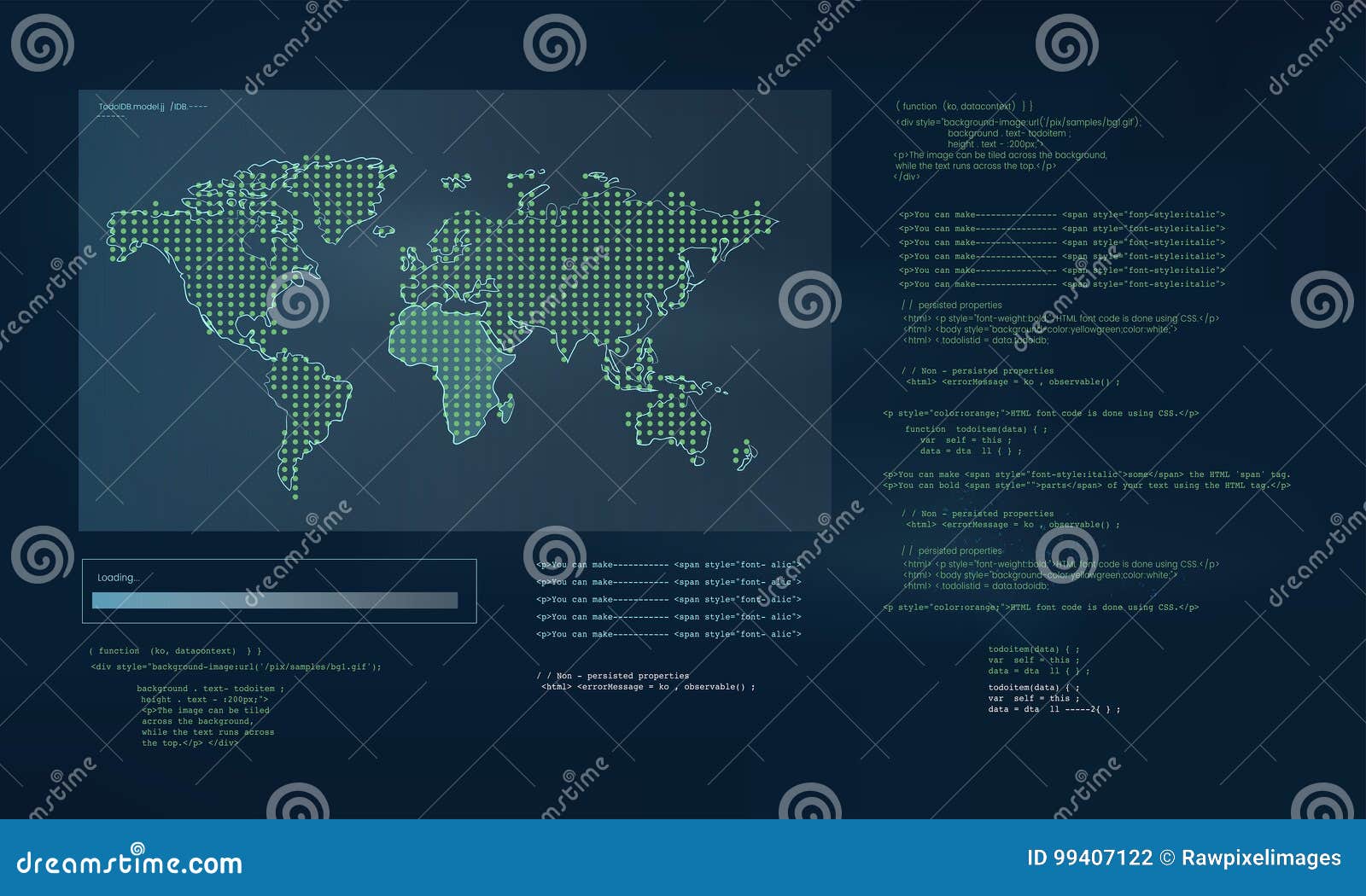 Web Design And Programming Interface Vector Stock Vector Illustration