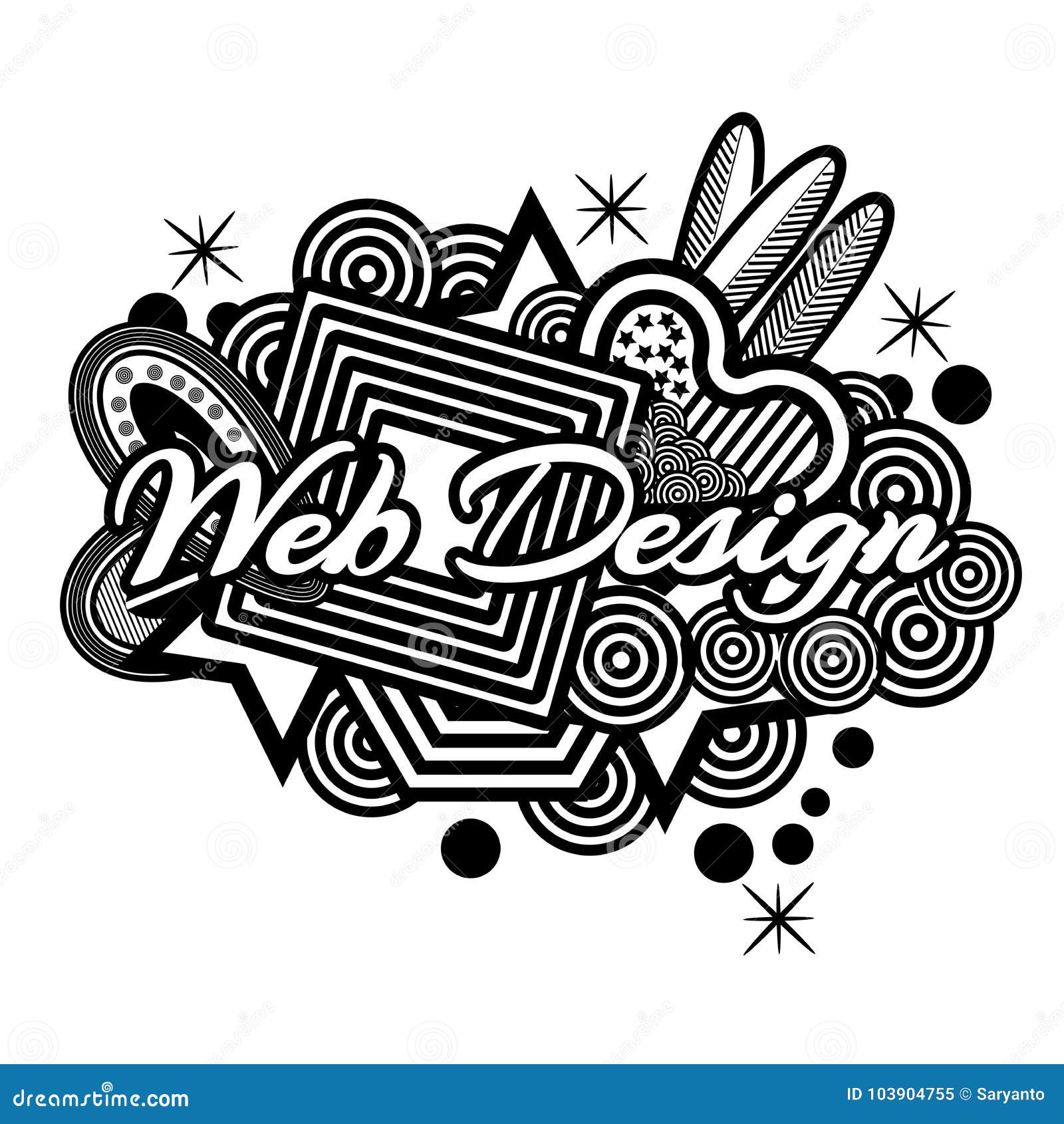 Web Design Symbol for Flyer, Poster, Banner, Web Header. Abstract ...