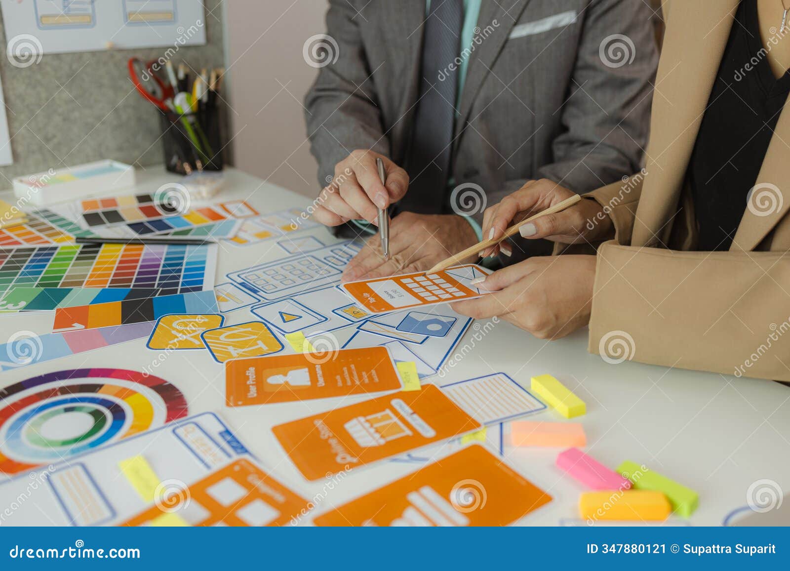 The Web Design Team is Consulting To Exchange Ideas on How To Develop ...