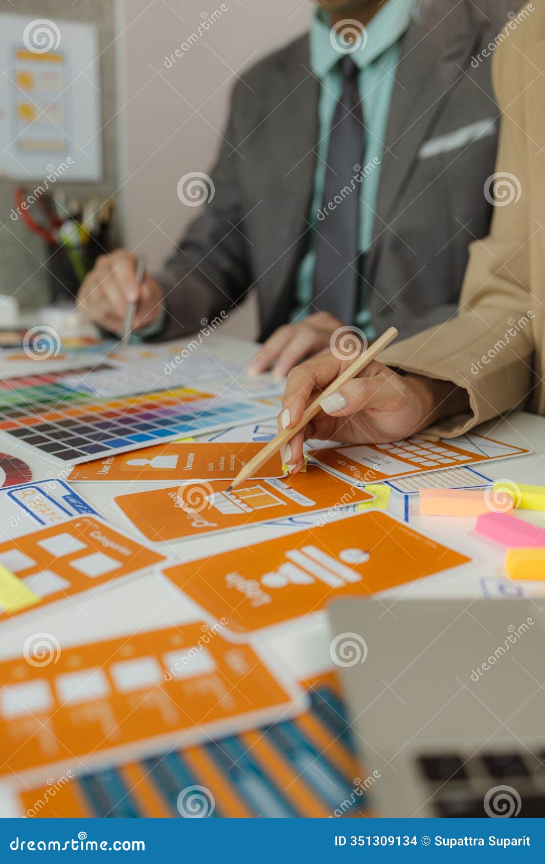 The Web Design Team is Consulting To Exchange Ideas on How To Develop ...