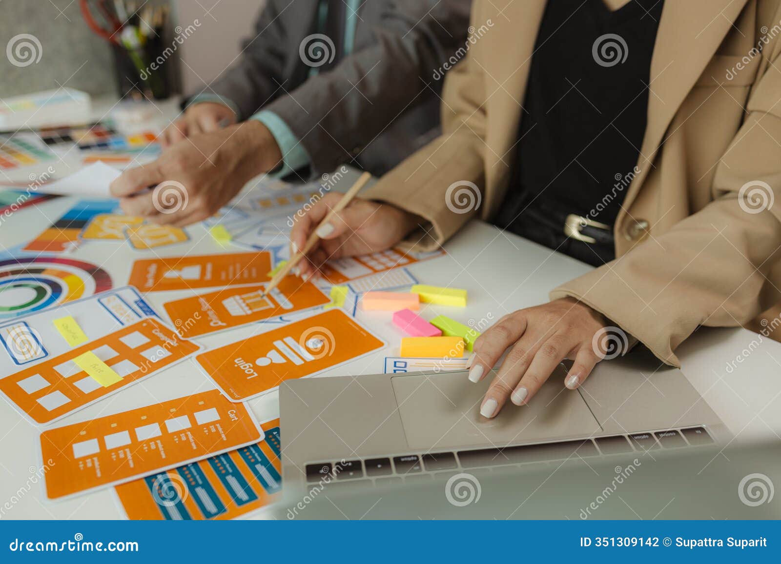 The Web Design Team is Consulting To Exchange Ideas on How To Develop ...