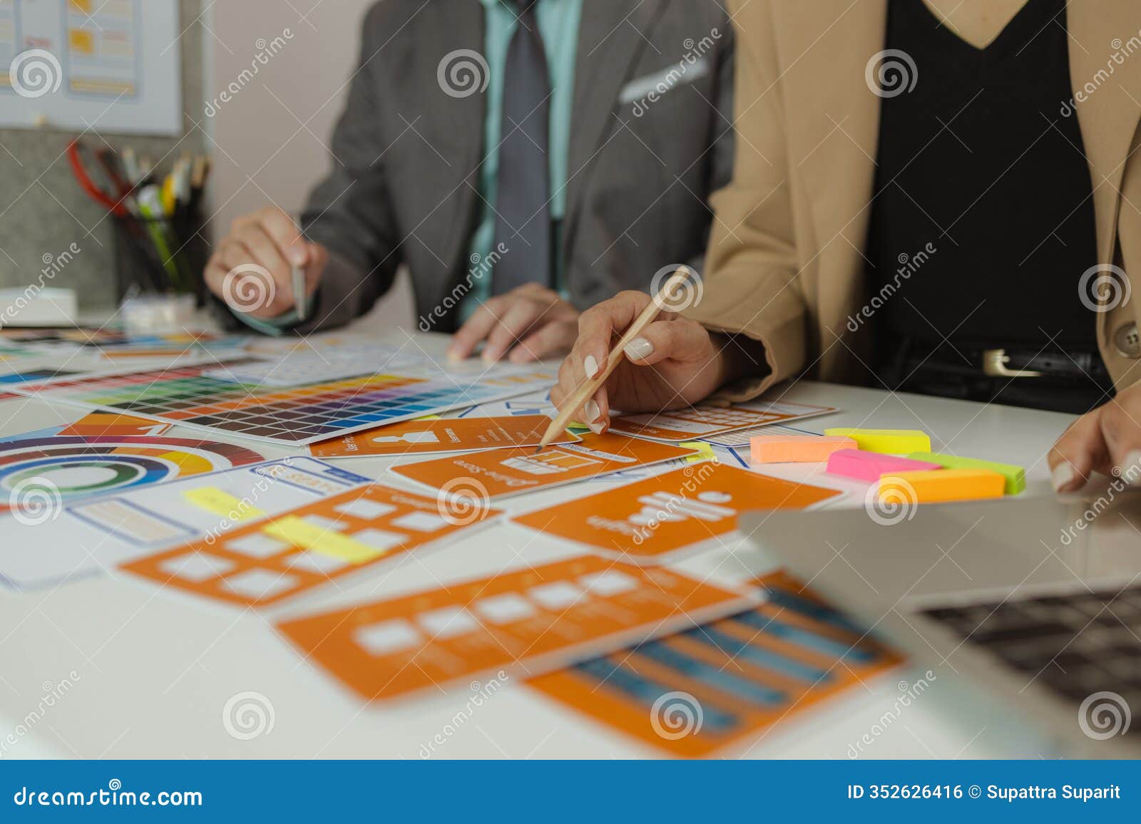 The Web Design Team is Consulting To Exchange Ideas on How To Develop ...