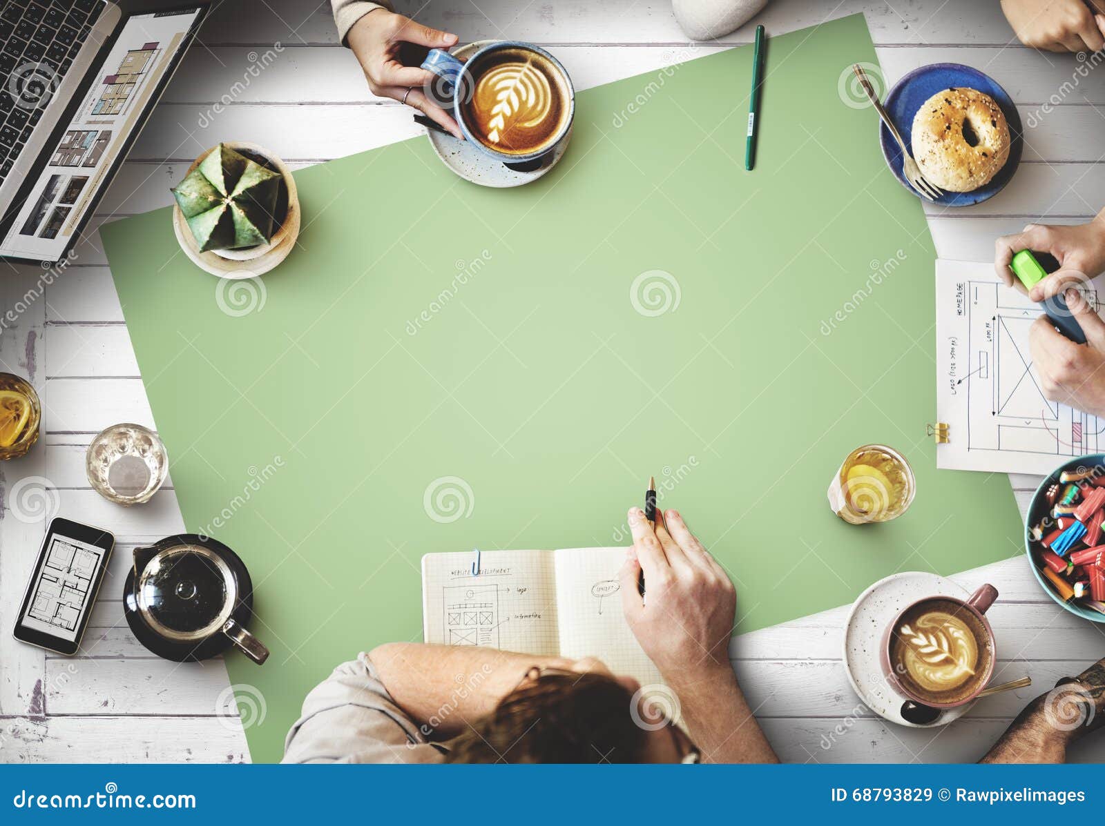 Web Design Team Working Planning Website Concept Stock Image - Image of ...