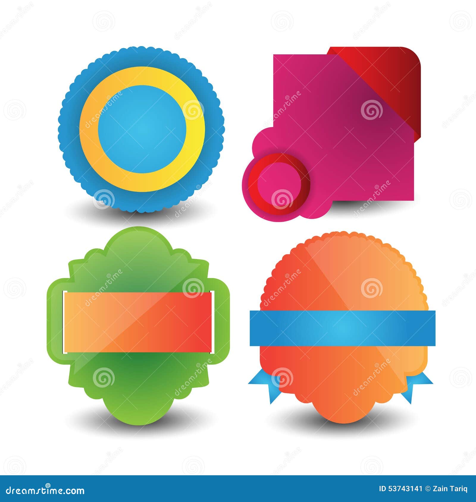 Web Design Template Navigation Elements: Navigation Buttons with ...