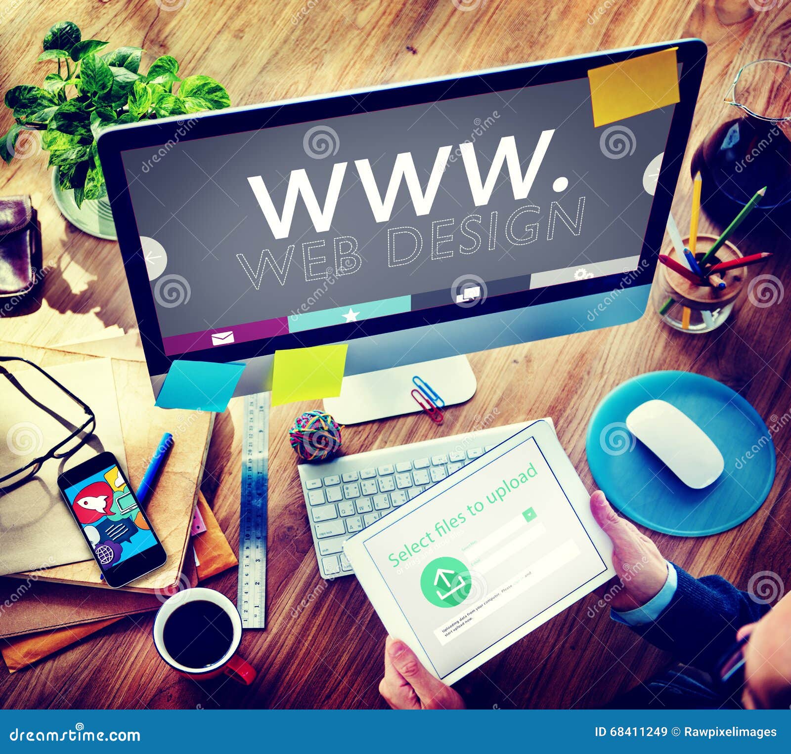 Web Design Web WWW Development Internet Media Creative Concept Stock ...