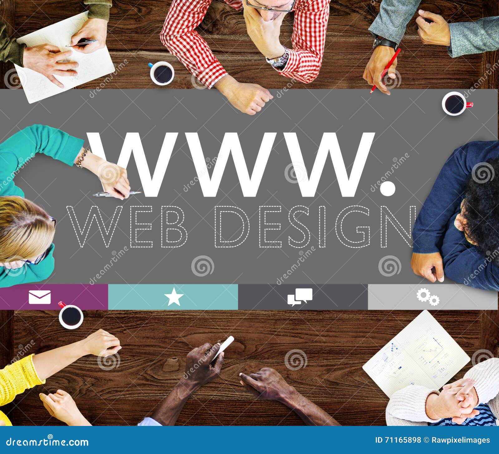Web Design Web WWW Development Internet Media Creative Concept Stock ...