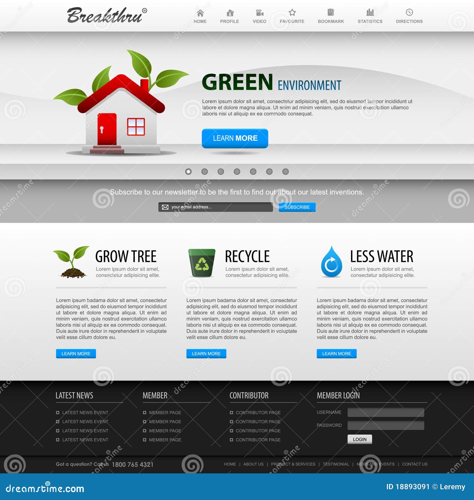 Web Design Website Element Template Stock Vector - Illustration of ...