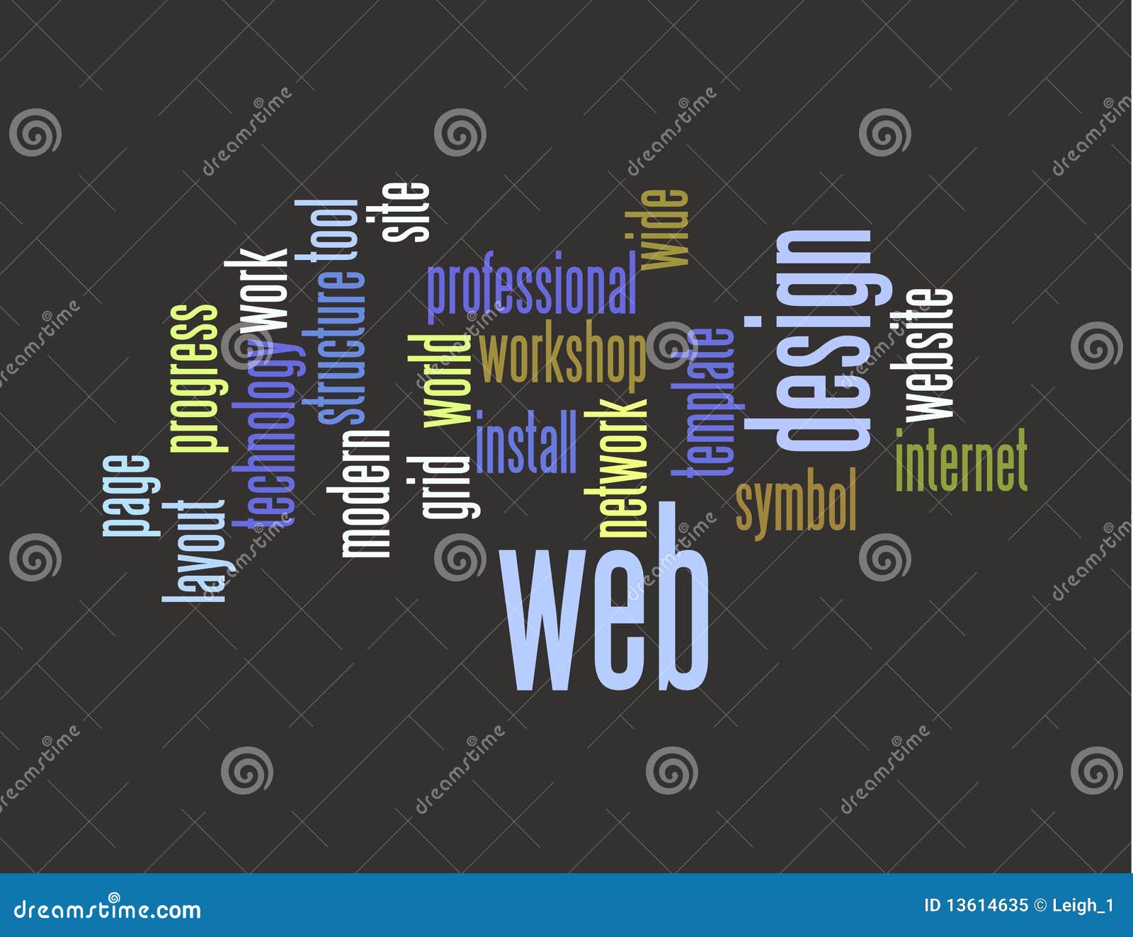 Web design word collage stock vector. Illustration of layout - 13614635
