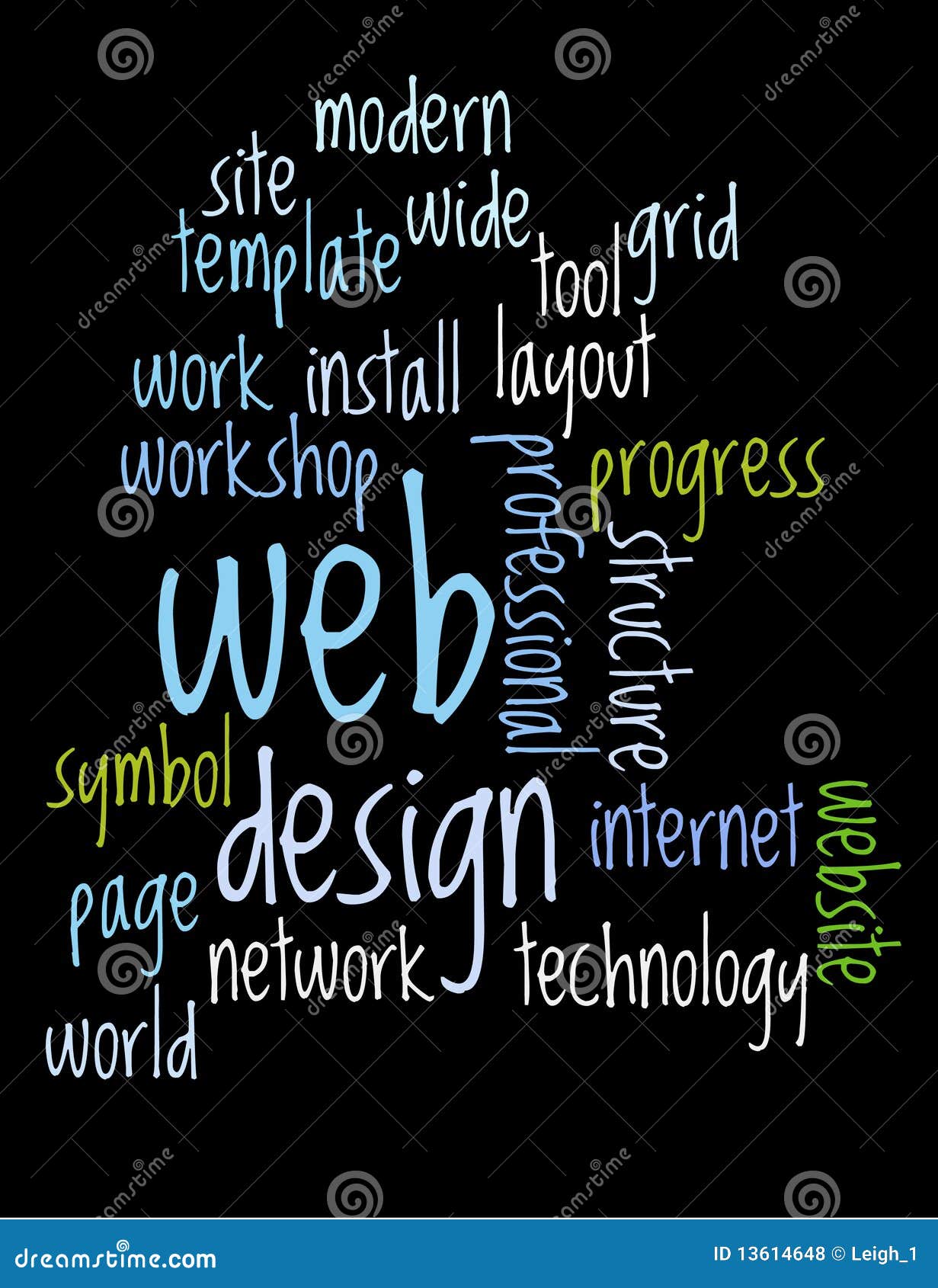 Web design word collage stock vector. Illustration of internet - 13614648