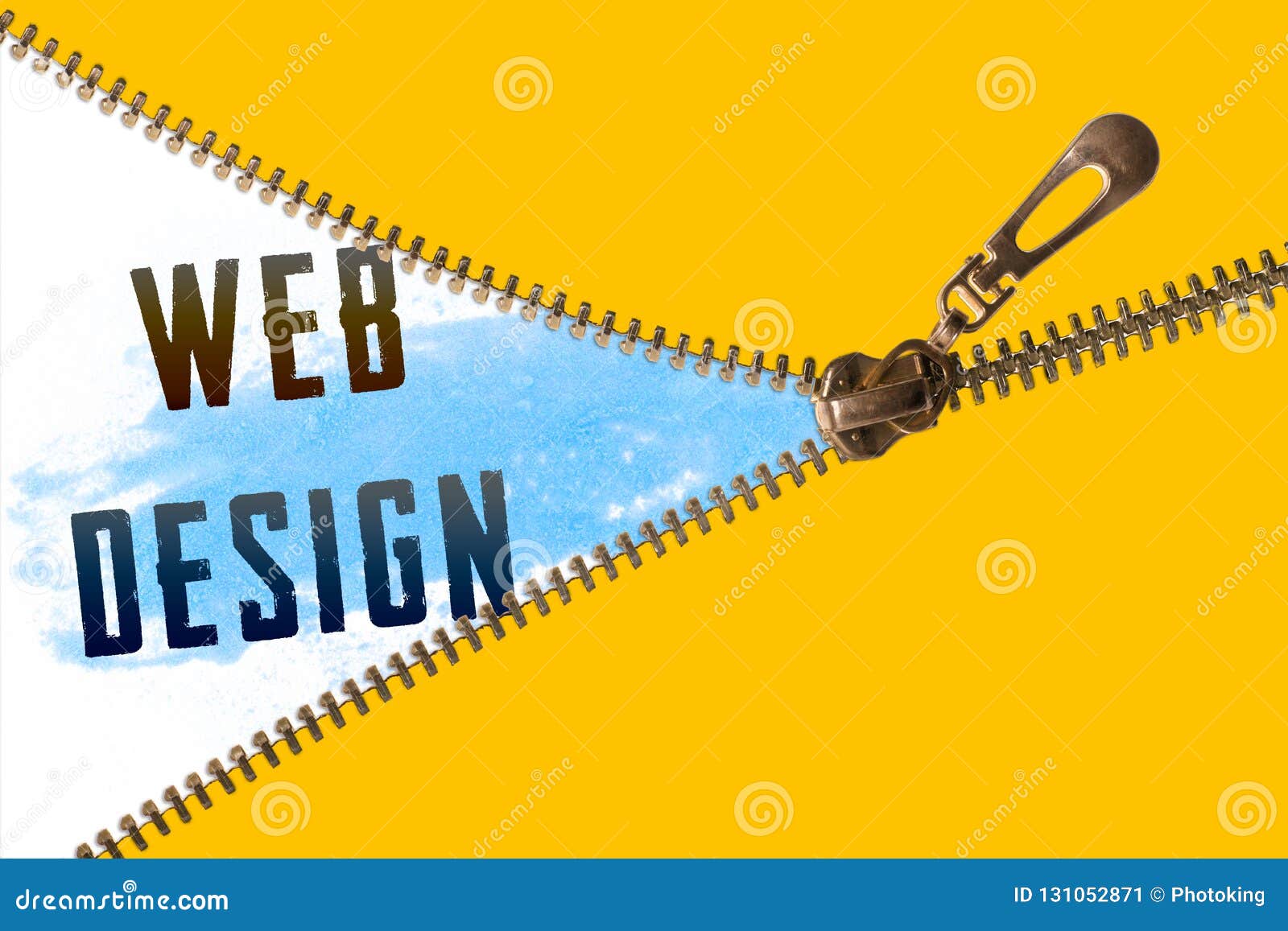 Web Design Word Under Zipper Stock Image - Image of idea, browser ...