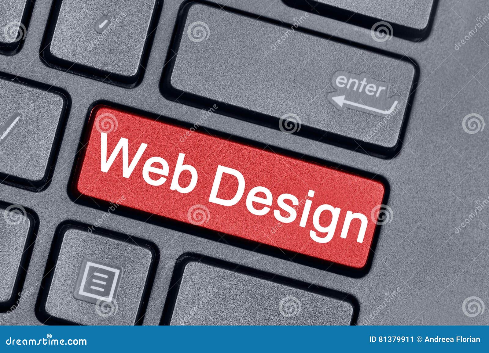 Web Design Words on Keyboard Stock Image - Image of digital, tool: 81379911