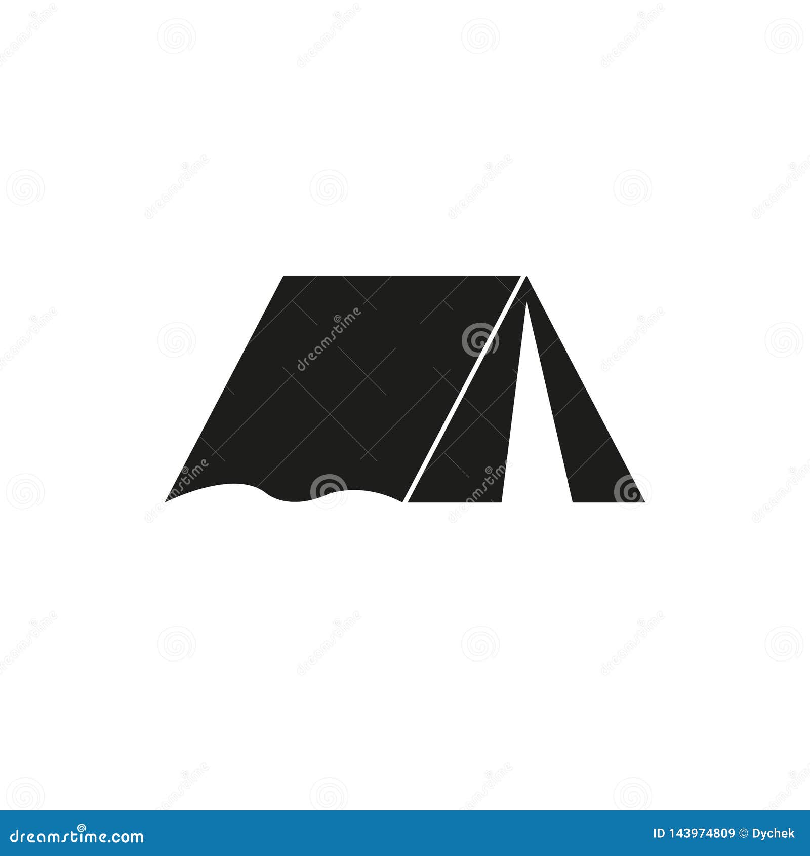 Tourist Tent Icon. Simple Vector Illustration Stock Vector ...
