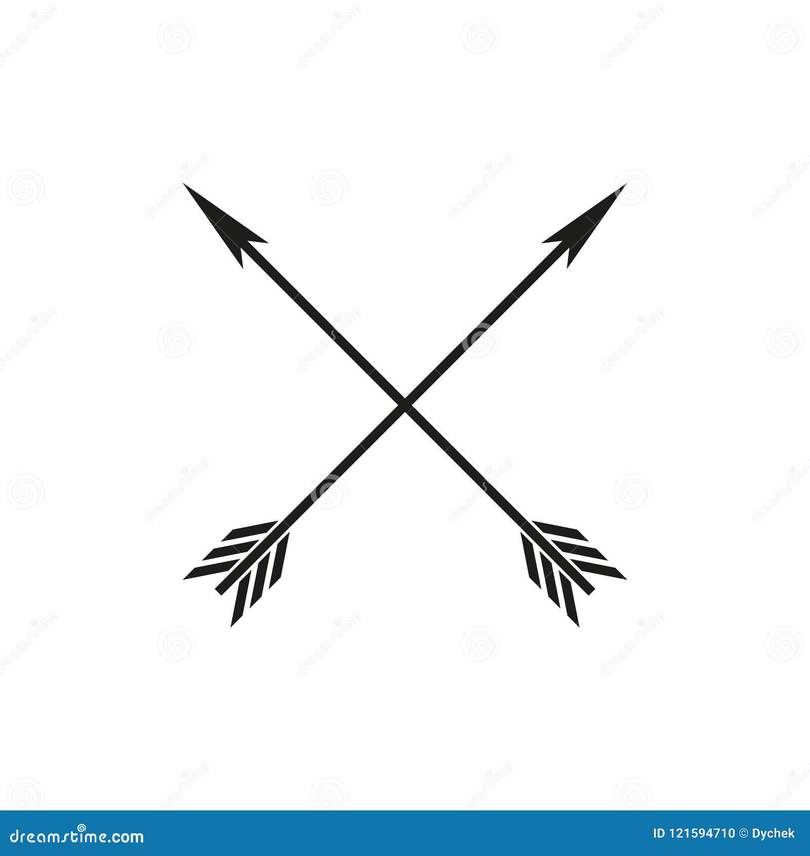 Cross Arrow Icon. Simple Vector Illustration. Stock Vector ...