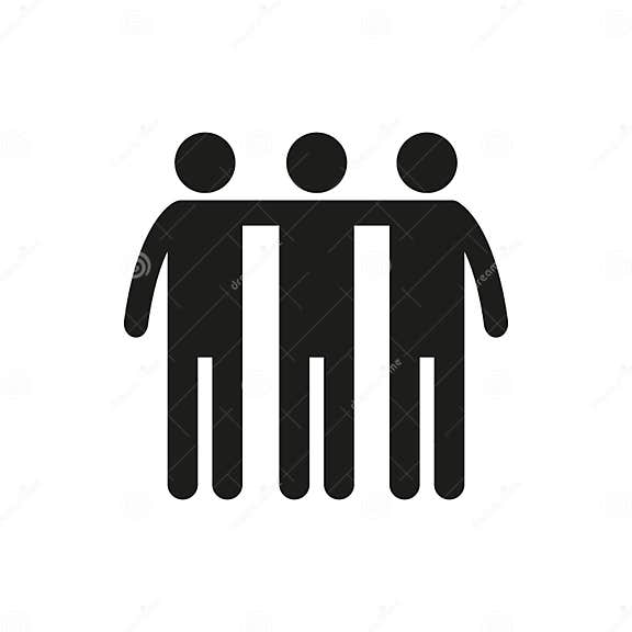 Friends Group Icon. Simple Vector Illustration. Stock Vector ...