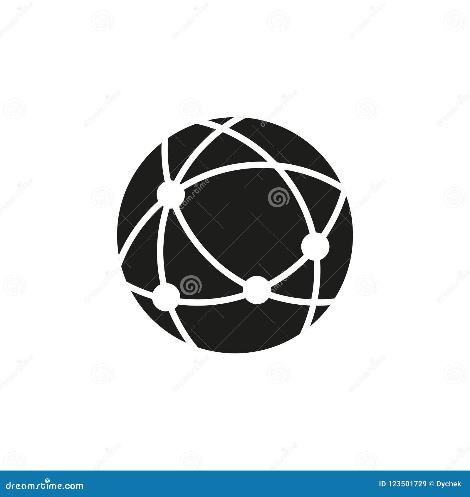 Global Technology Icon. Simple Vector Illustration. Stock Vector ...