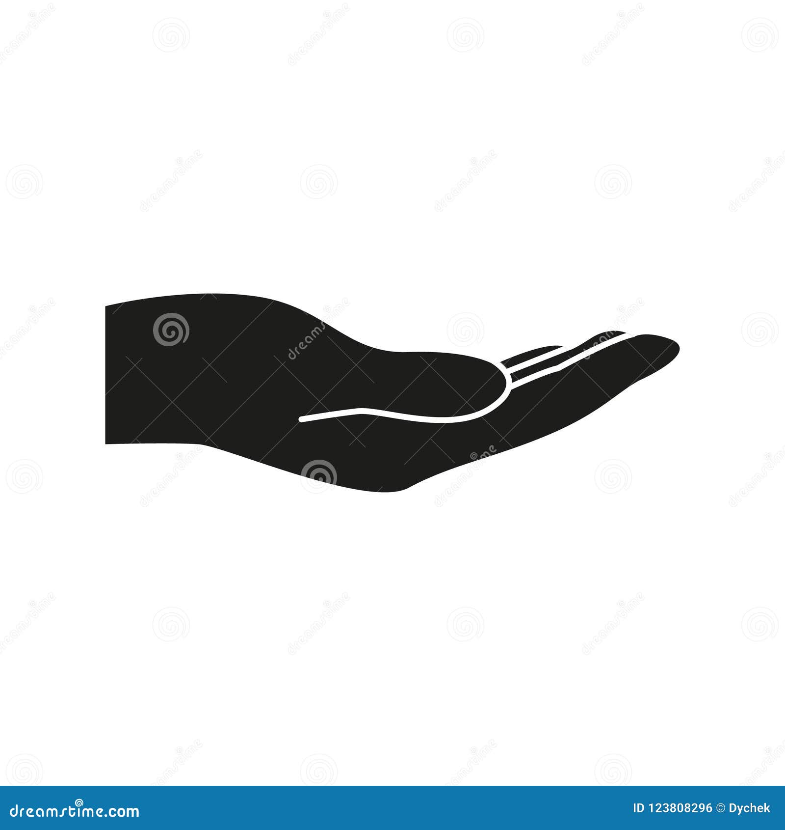 Hand Icon. Simple Vector Illustration. Stock Vector - Illustration of ...