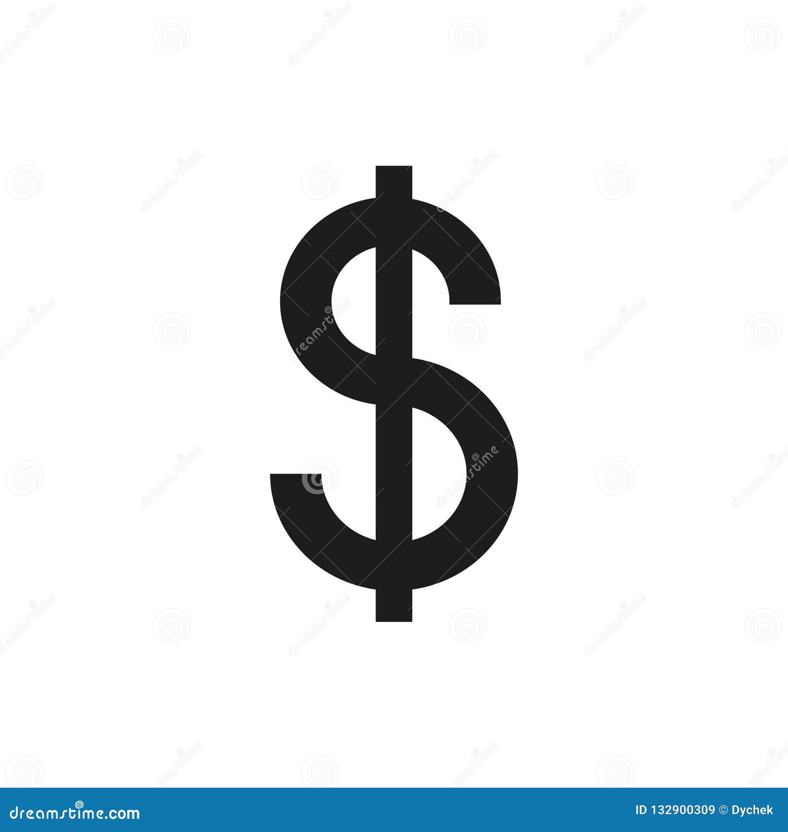 The Icon of the Dollar. Simple Vector Illustration. Stock Vector ...