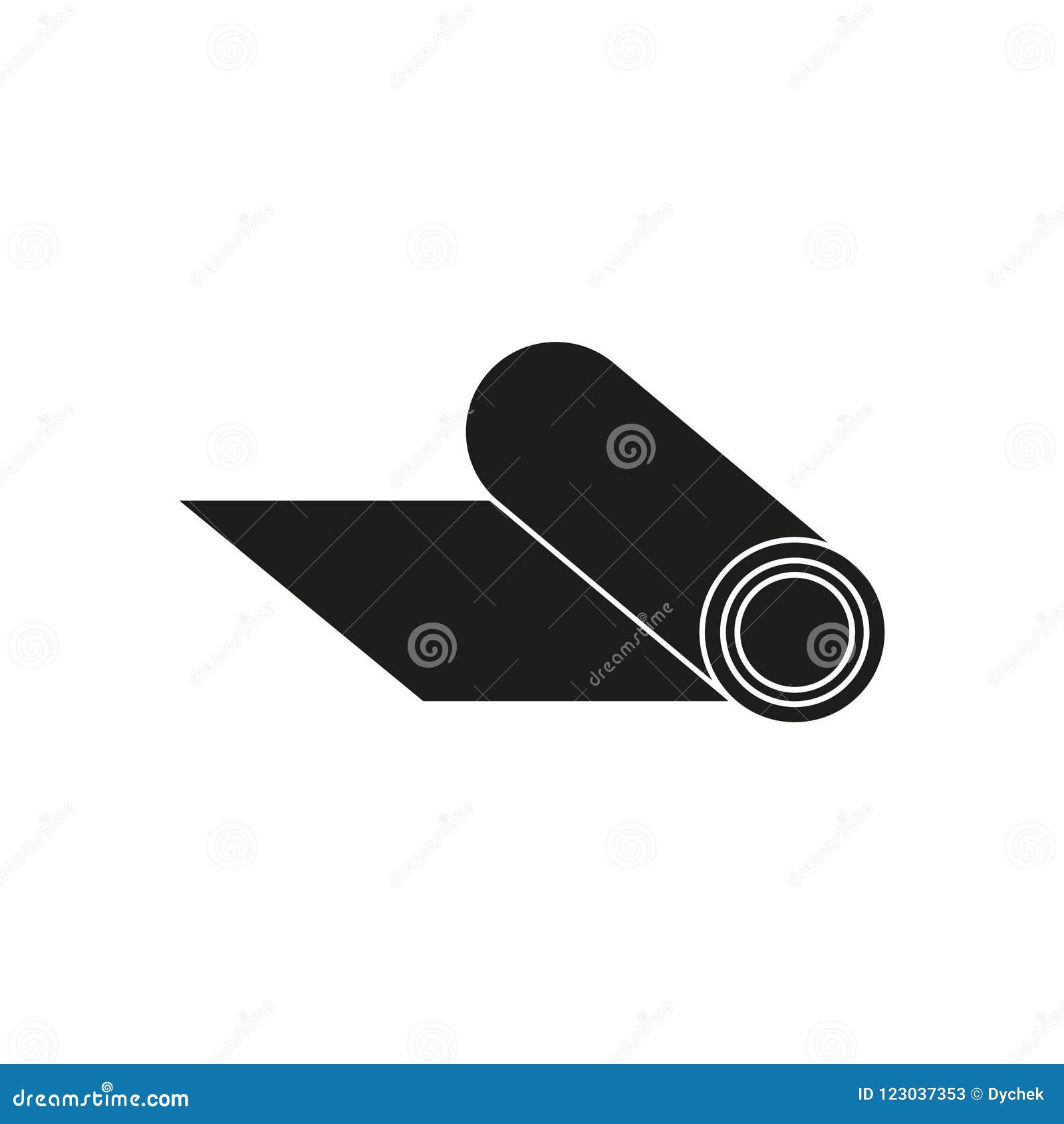 The Icon of the Paper Roll. Simple Vector Illustration. Stock Vector ...