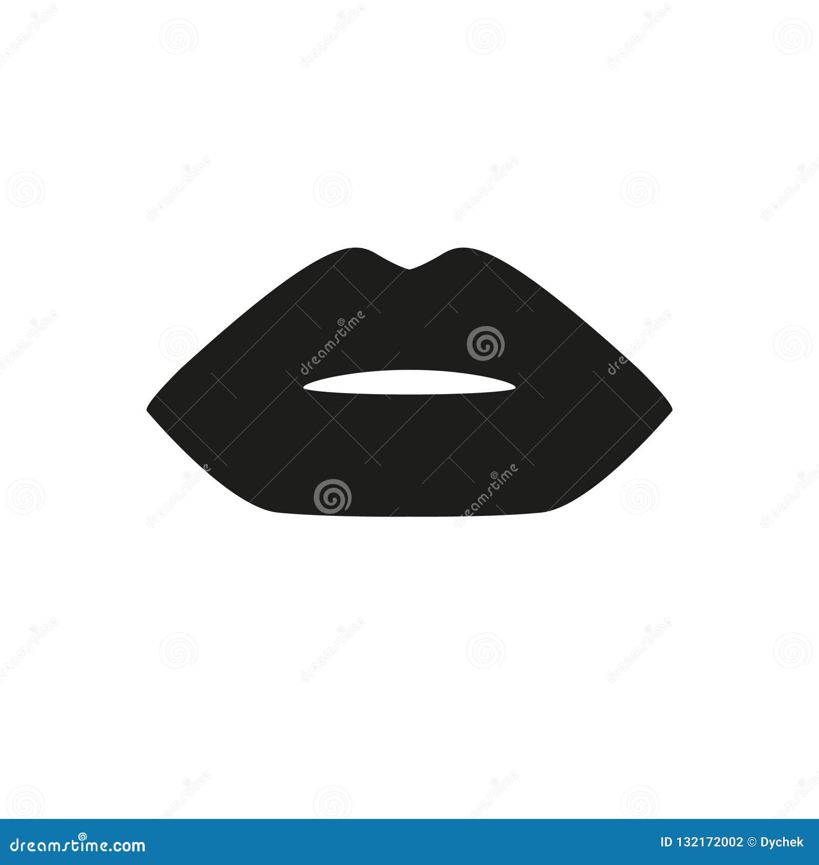 Lip Icon. Simple Vector Illustration. Stock Vector - Illustration of ...