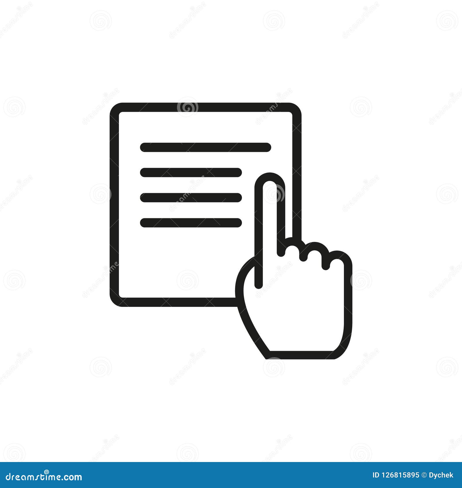 Read Icon. Simple Vector Illustration. Stock Vector - Illustration of ...