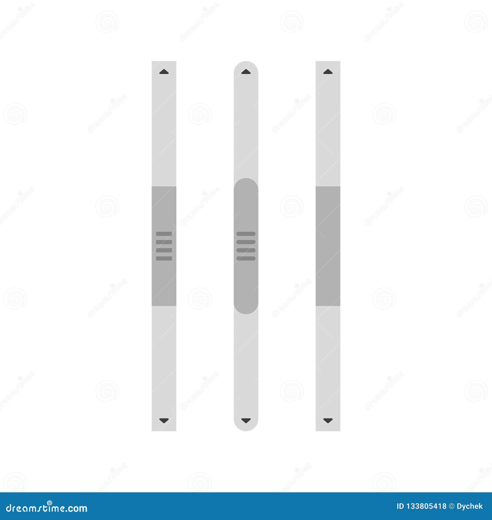 A Set of Scroll Bars. Simple Vector Illustration. Stock Vector ...