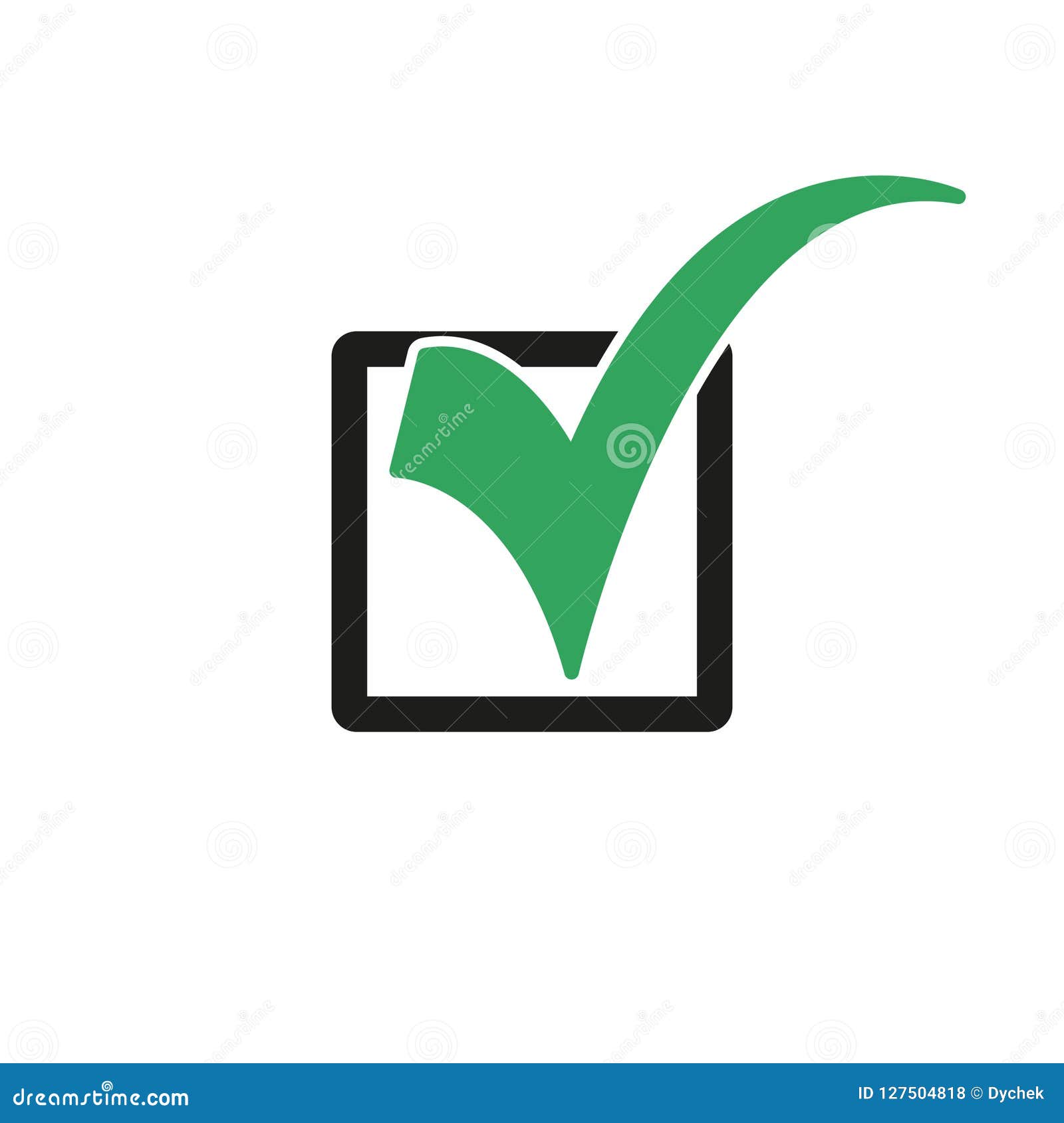 Tick Icon. Simple Vector Illustration. Stock Illustration ...