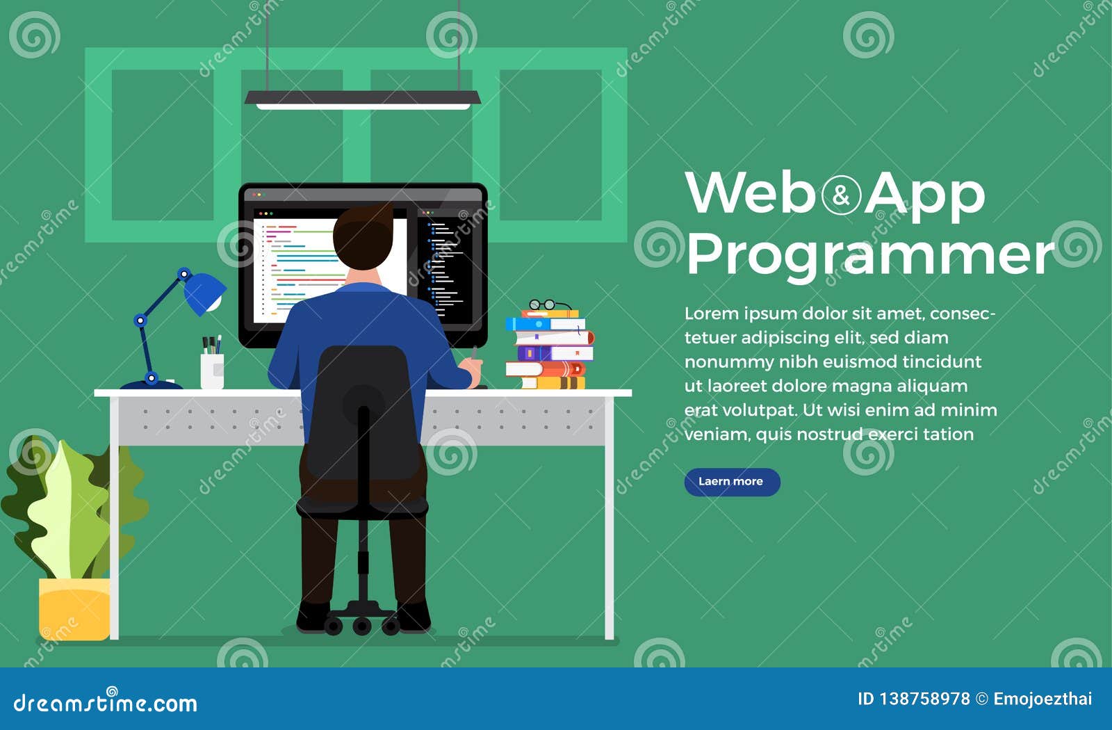 Web Designe and Programmer stock vector. Illustration of concept ... Web Designe and Programmer stock vector. Illustration of concept ...