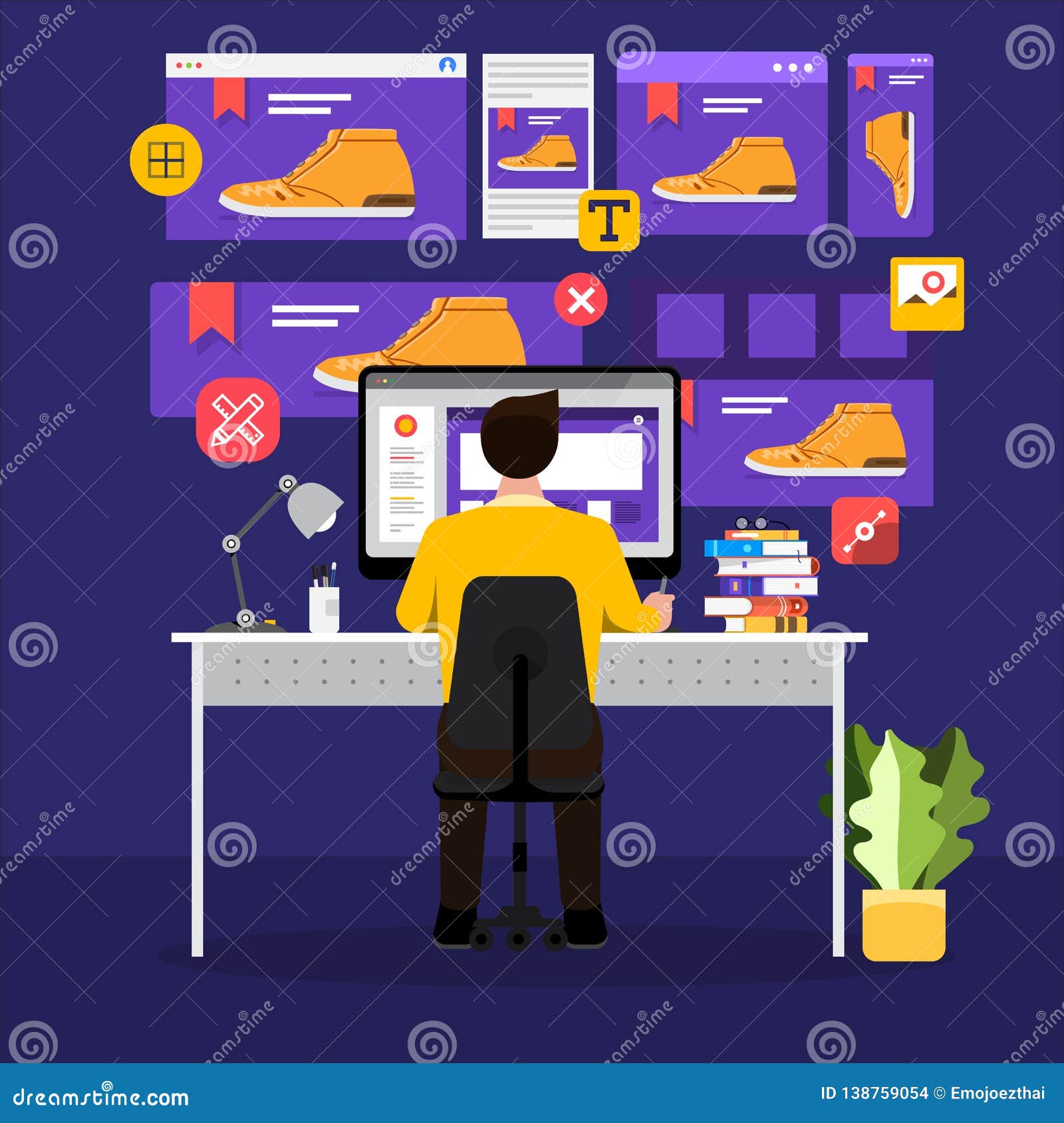 Web Designe and Programmer stock vector. Illustration of design - 138759054 Web Designe and Programmer stock vector. Illustration of design - 138759054