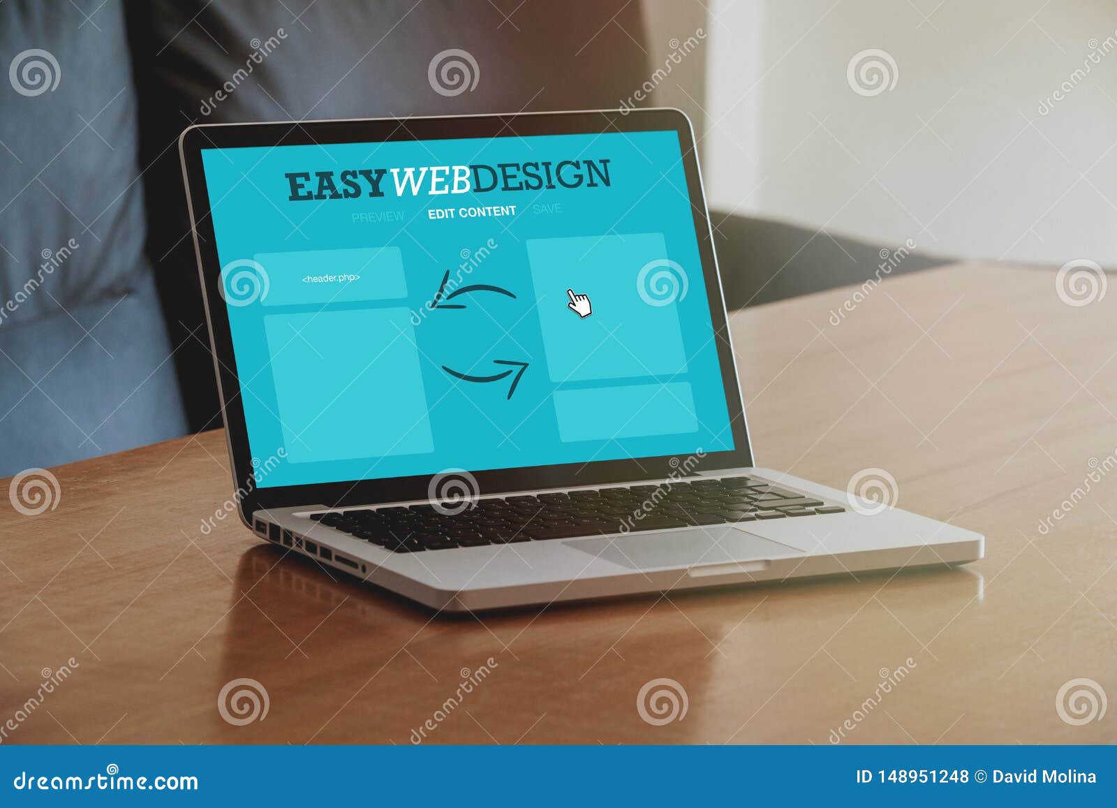 Web Designer Desk at the Office Stock Photo - Image of people, laptop ...