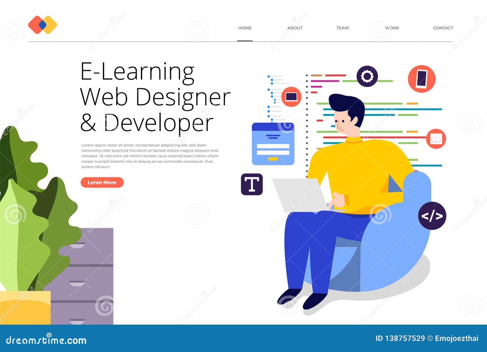 Web Designer & Developer Stock Illustration - Illustration of icon ...