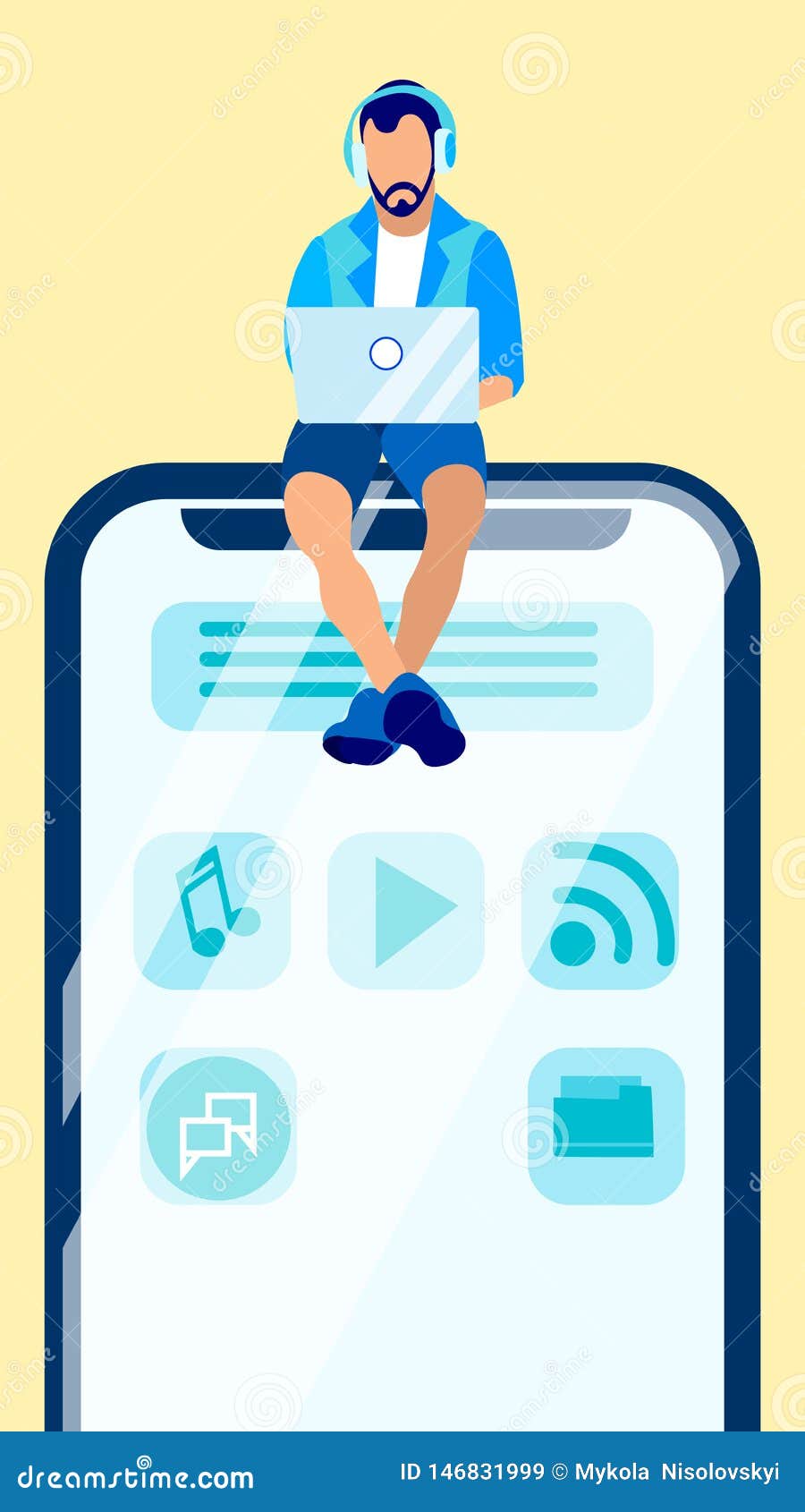 Web Designer, Freelancer Flat Vector Illustration Stock Vector ...