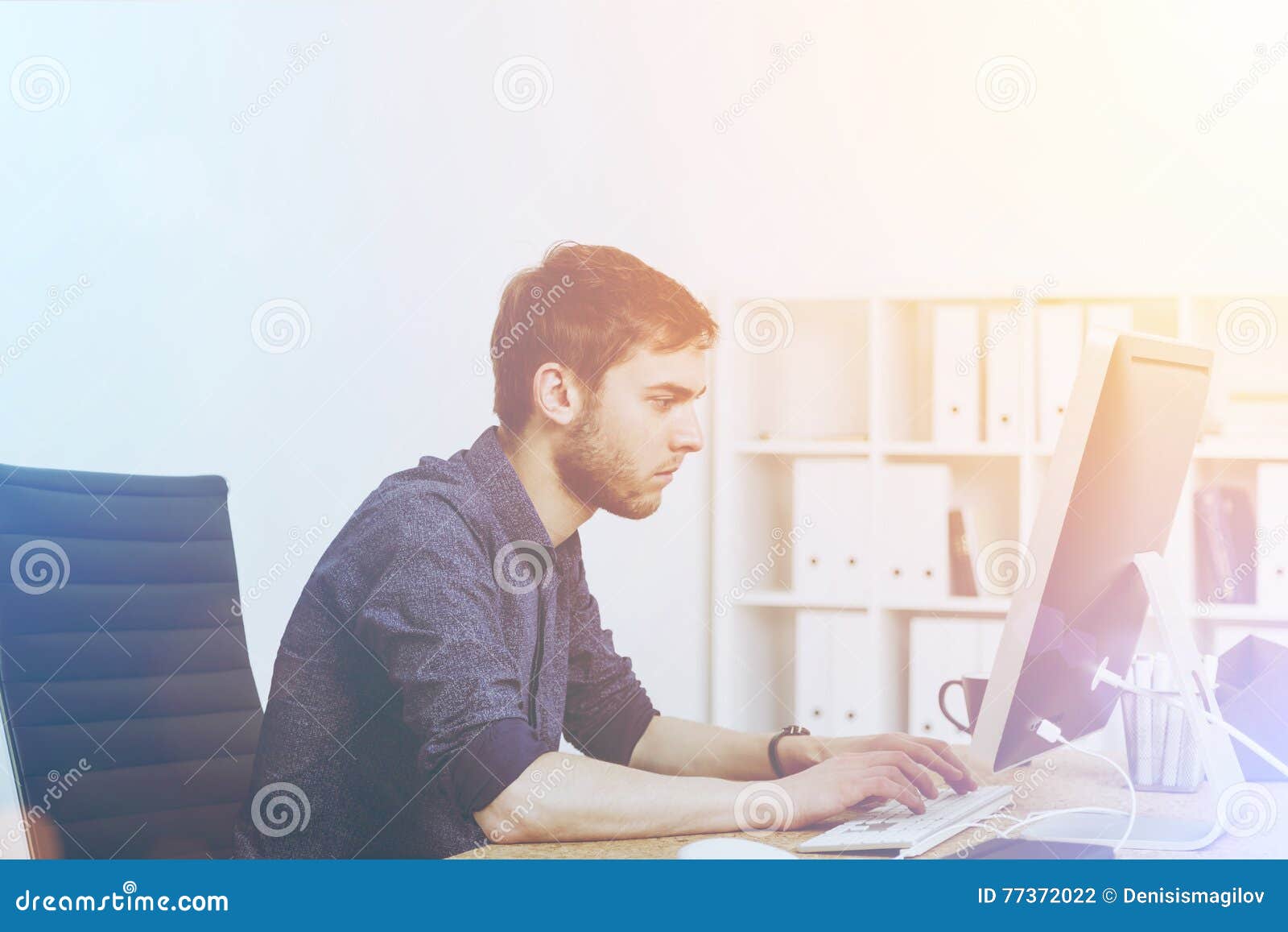 Web designer portrait stock photo. Image of financial - 77372022