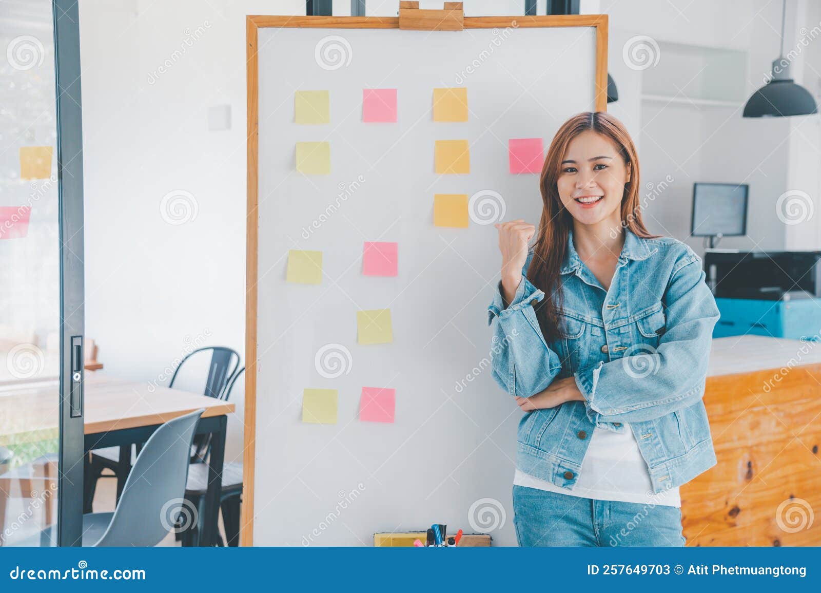 Web Designers Creating Planning and Analyzing with Colorful Sticky ...